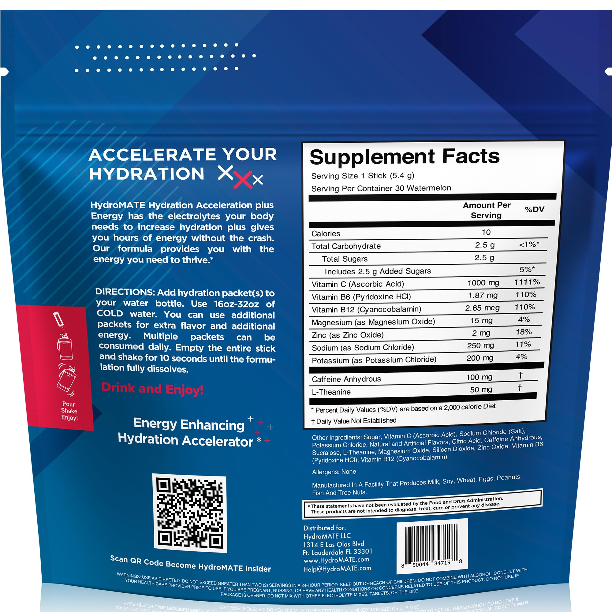 Snapklik.com : HydroMATE Electrolytes Powder Drink Mix Packets ...