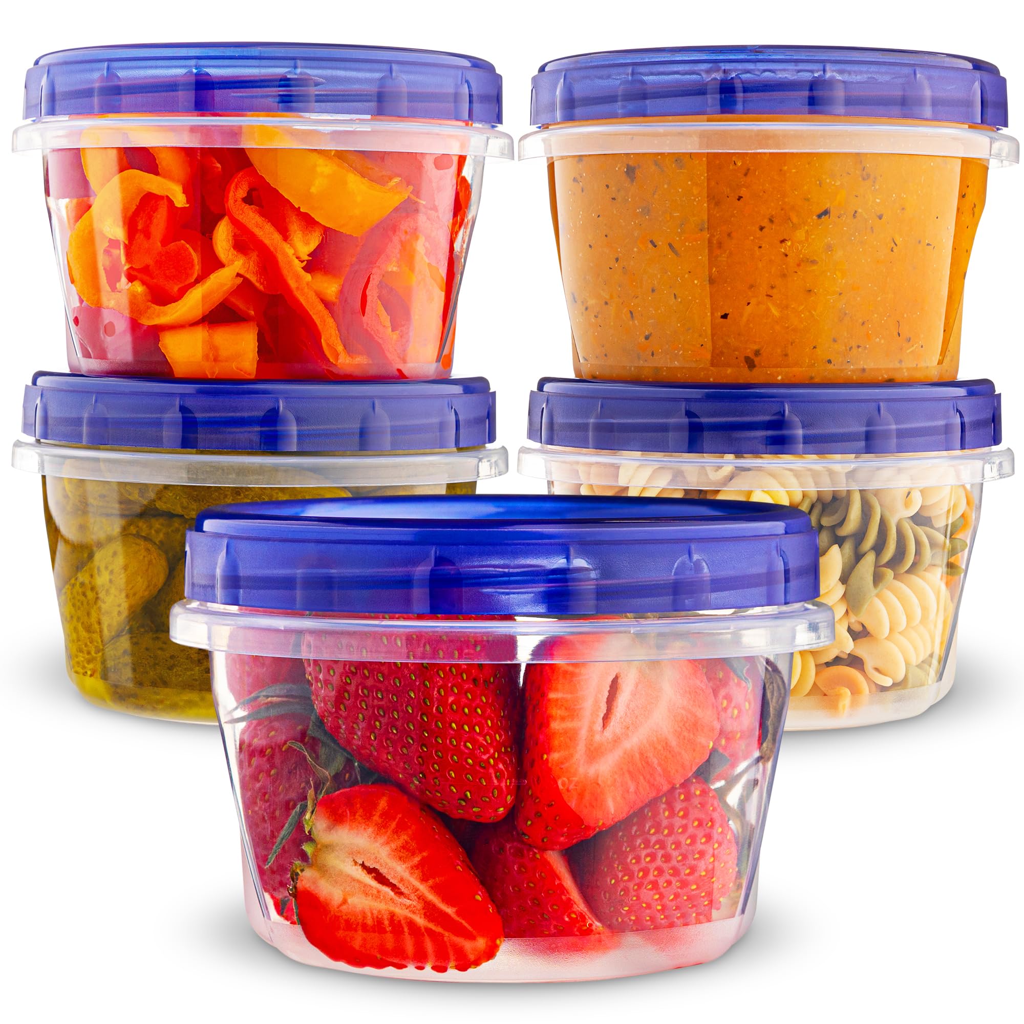Amazon.com: XpressPak Plastic Food Deli Containers With Twist Top Lids ...