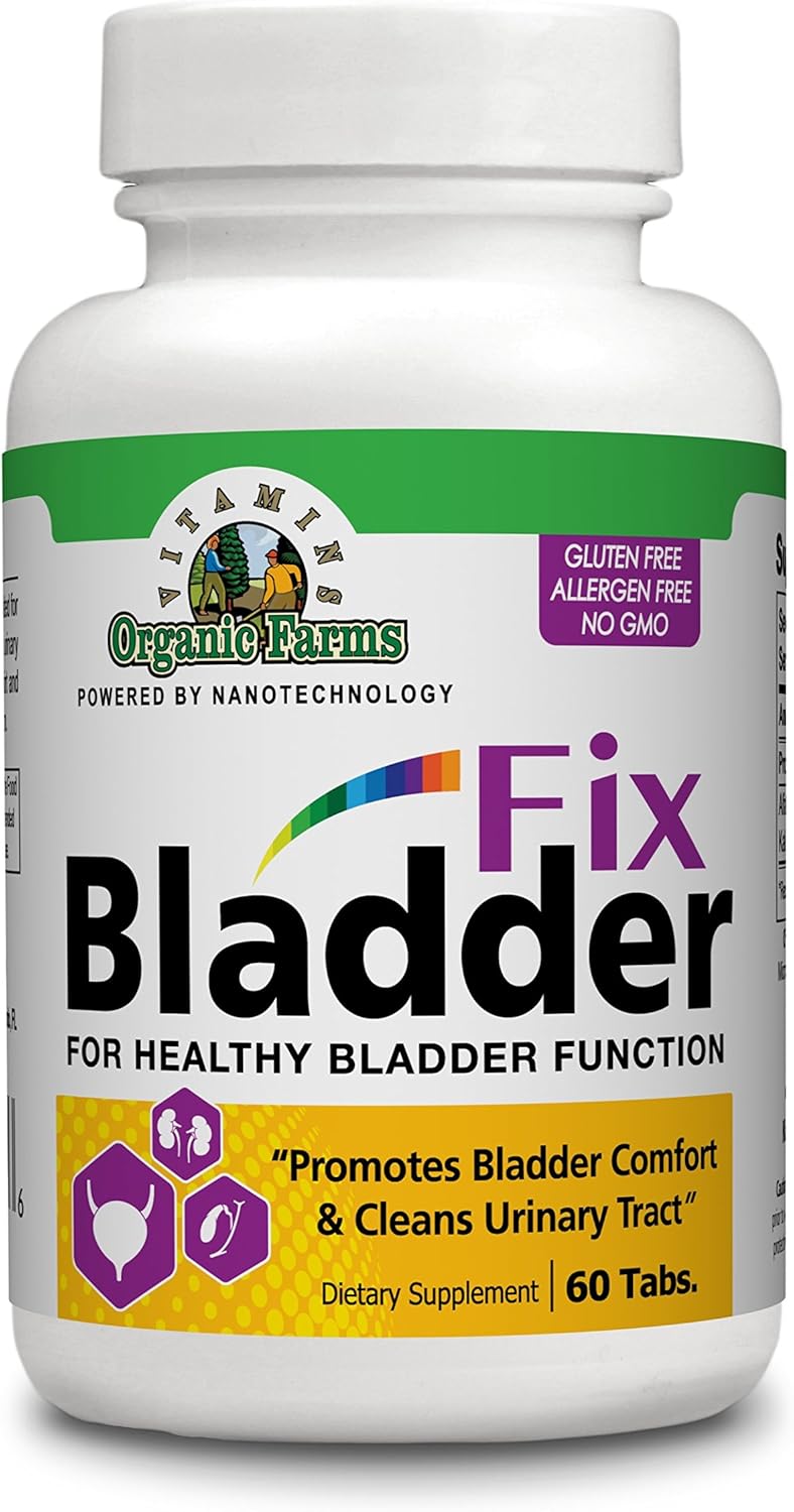 Amazon.com: Organic Farms Vitamins Bladder Fix - 60 Tablets - 100% ...
