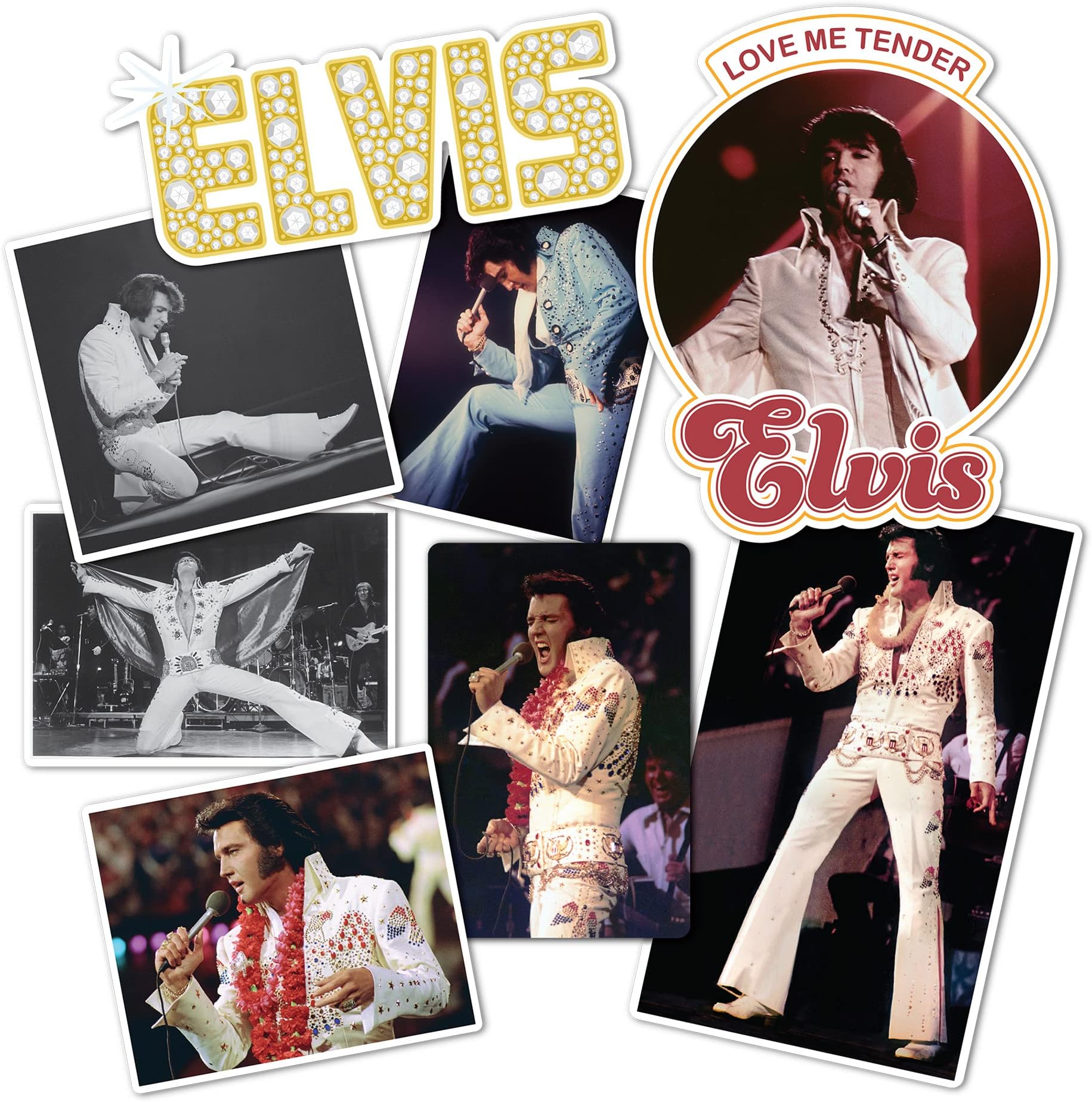 Amazon.com: Elvis Wall Decal-Vinyl Wall Sticker-The King decor-28 X 36 ...