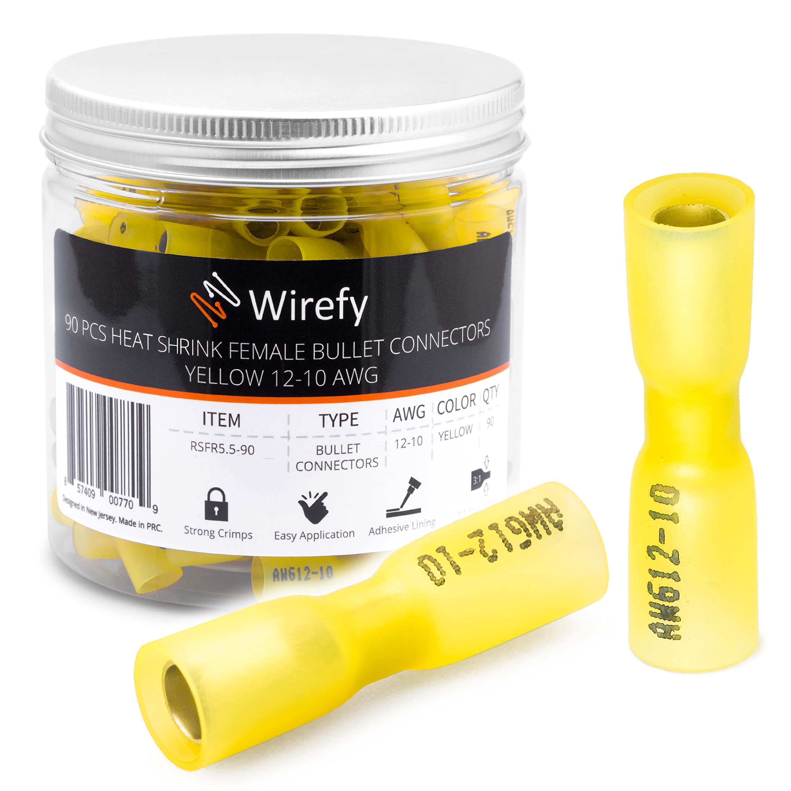 Snapklik.com : Heat Shrink Female Bullet Connectors - Female Wire ...
