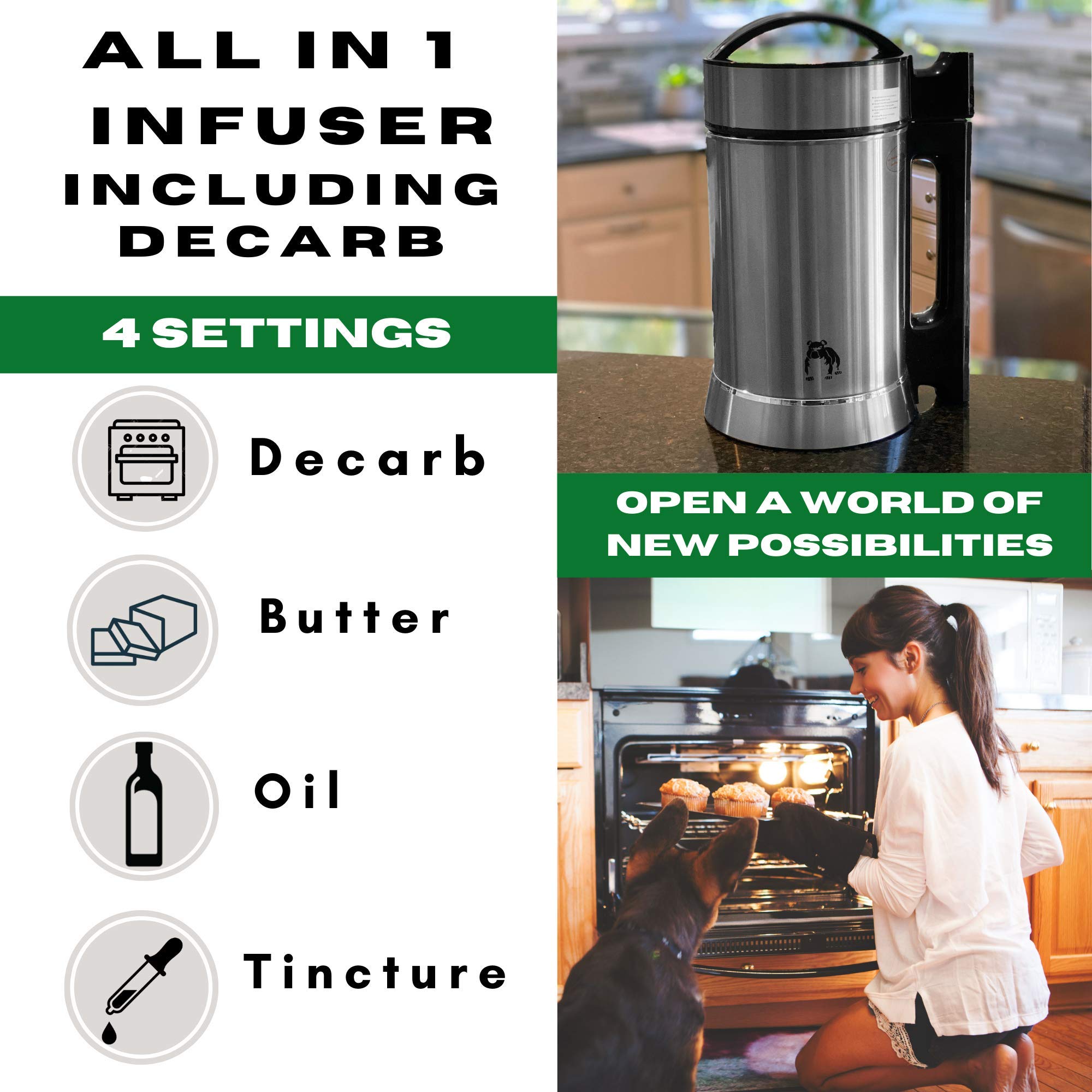 All in 1, Butter Maker Machine, Decarboxylator and Infuser, Oil ...
