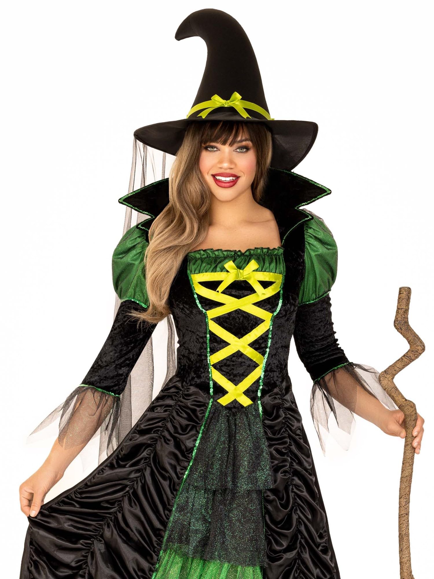 Amazon.com: Leg Avenue Women's 2 Piece Storybook Witch Costume ...