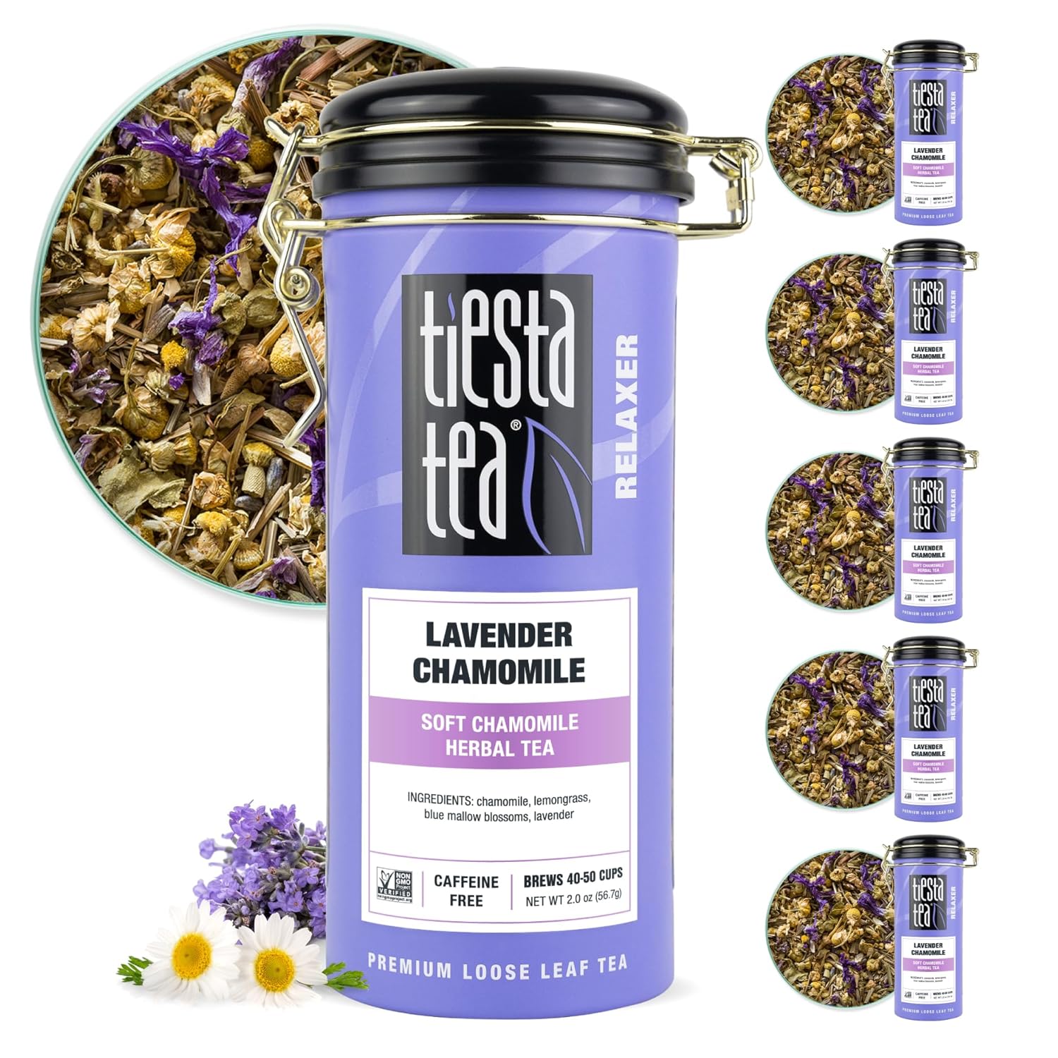 Amazon.com: Tiesta Tea - Lavender Chamomile | Loose Leaf | Soft Chamomile Herbal Tea | Premium ...