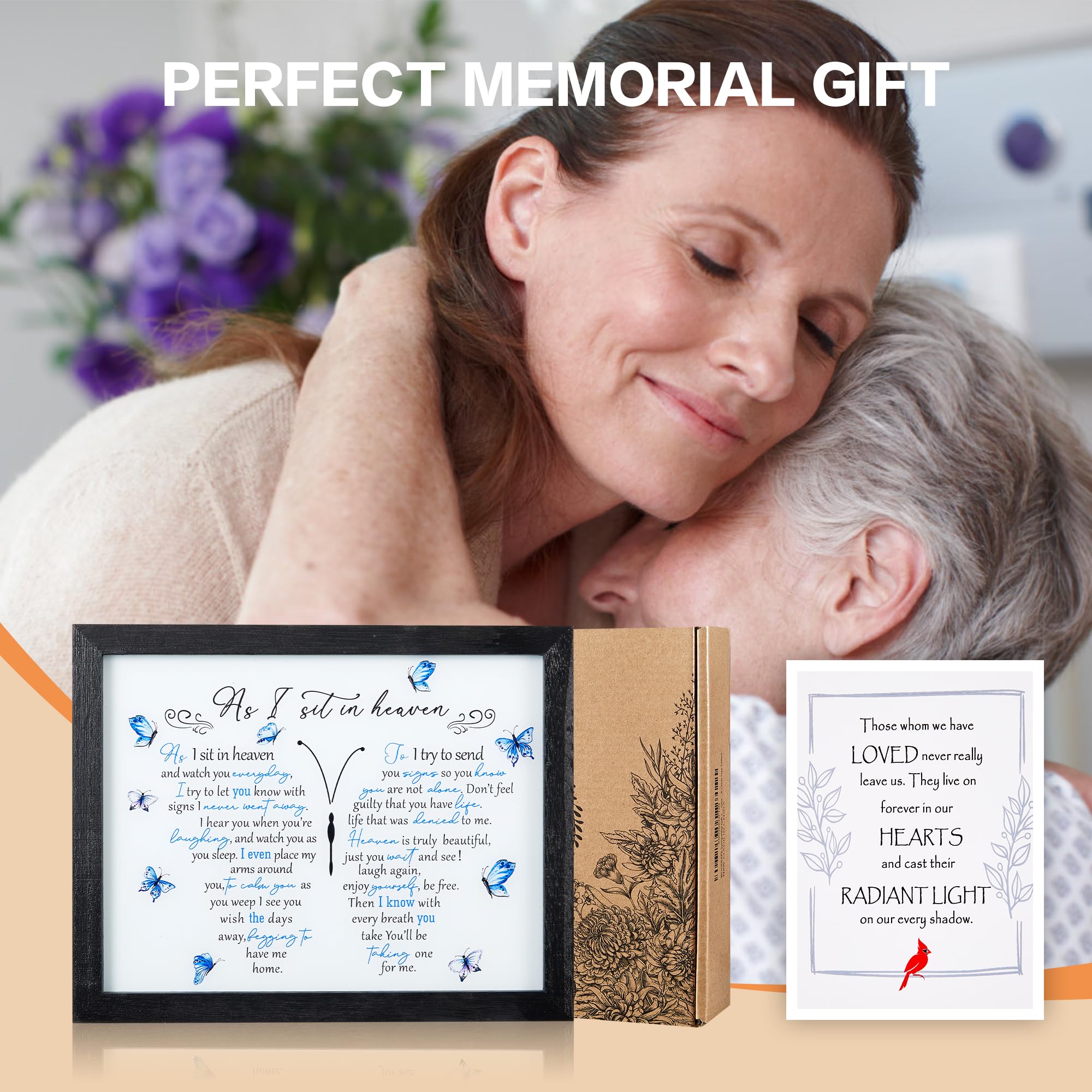 Snapklik.com : WOODEXPE Sympathy Gift LED Memorial Shadow Box 10"x8 ...