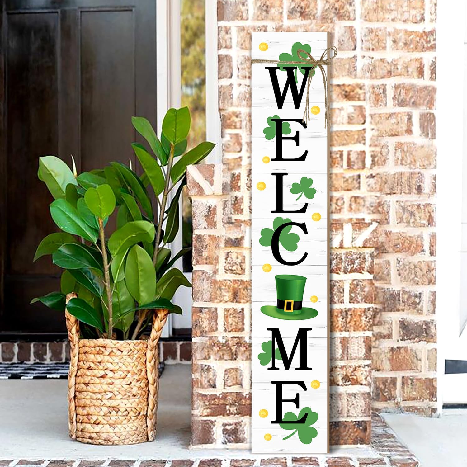 Amazon.com : Beeveer Hello Spring Porch Sign 47 x 8 Inches Colorful ...