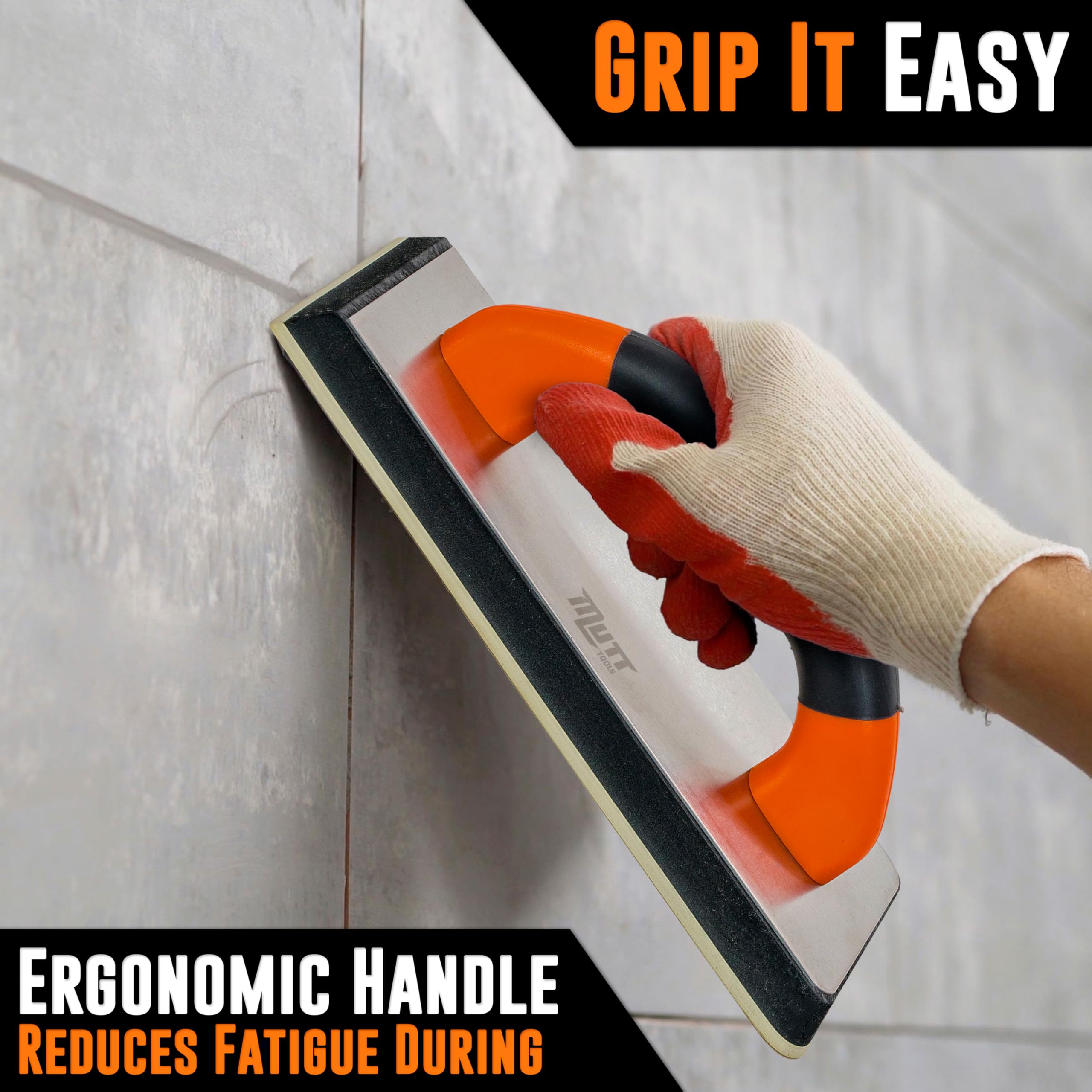 Snapklik.com : Mutt Tools 95” X 4 Inch Professional Grout Float - Non ...