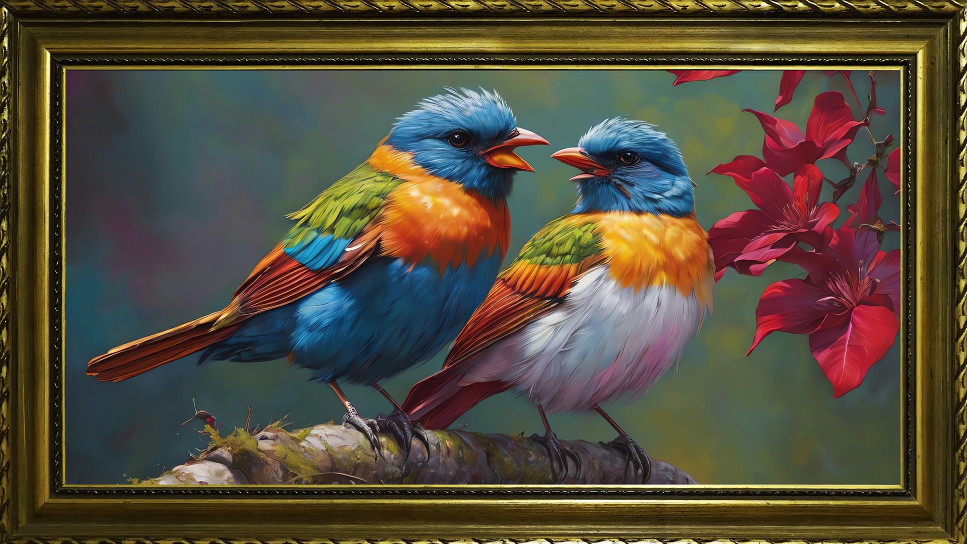 Painting Art Screensaver, Framed Painting TV Wallpaper, Interior Art ...