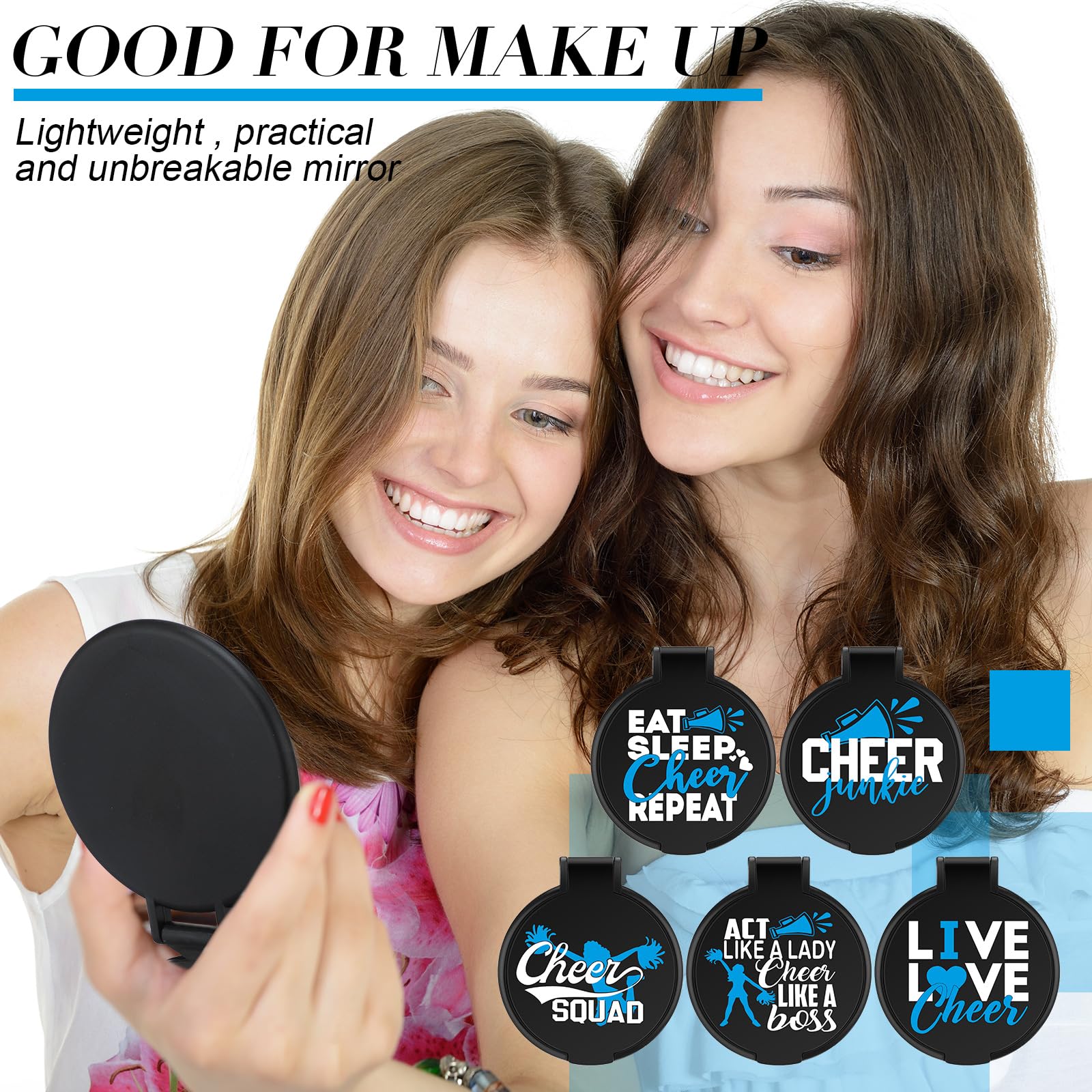 Snapklik.com : Wenqik 50 Pcs Cheerleader Mirror Gifts Bulk Cheerleading ...