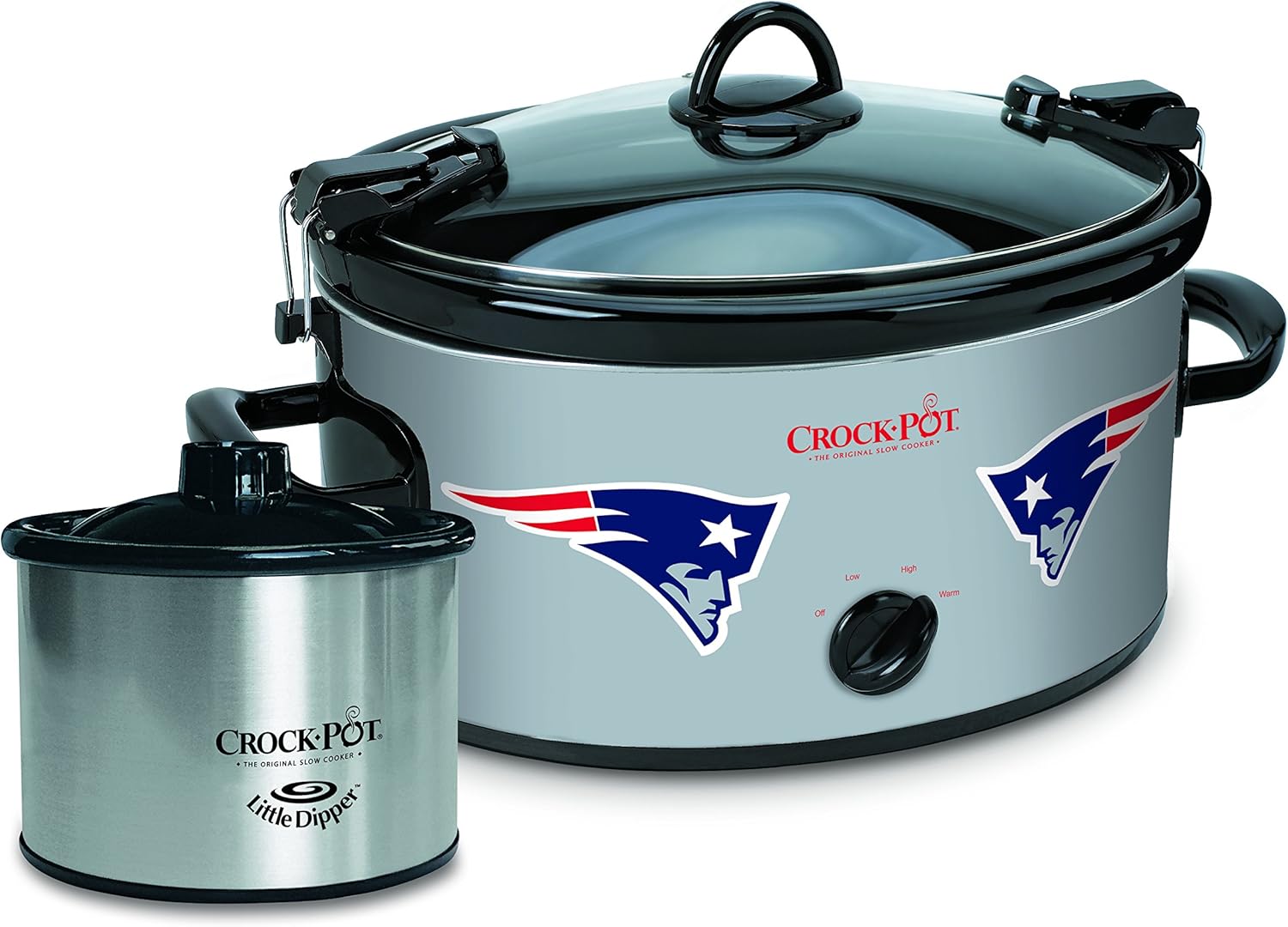 Amazon.com: Crock-Pot New England Patriots NFL Cook & Carry Slow Cooker ...
