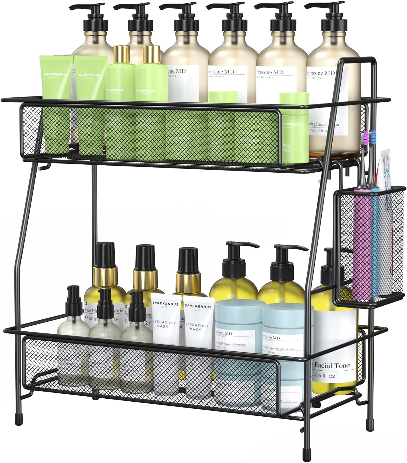 Amazon.com: EKNITEY Bathroom Counter Organizer - 3 Tier Spice Rack ...