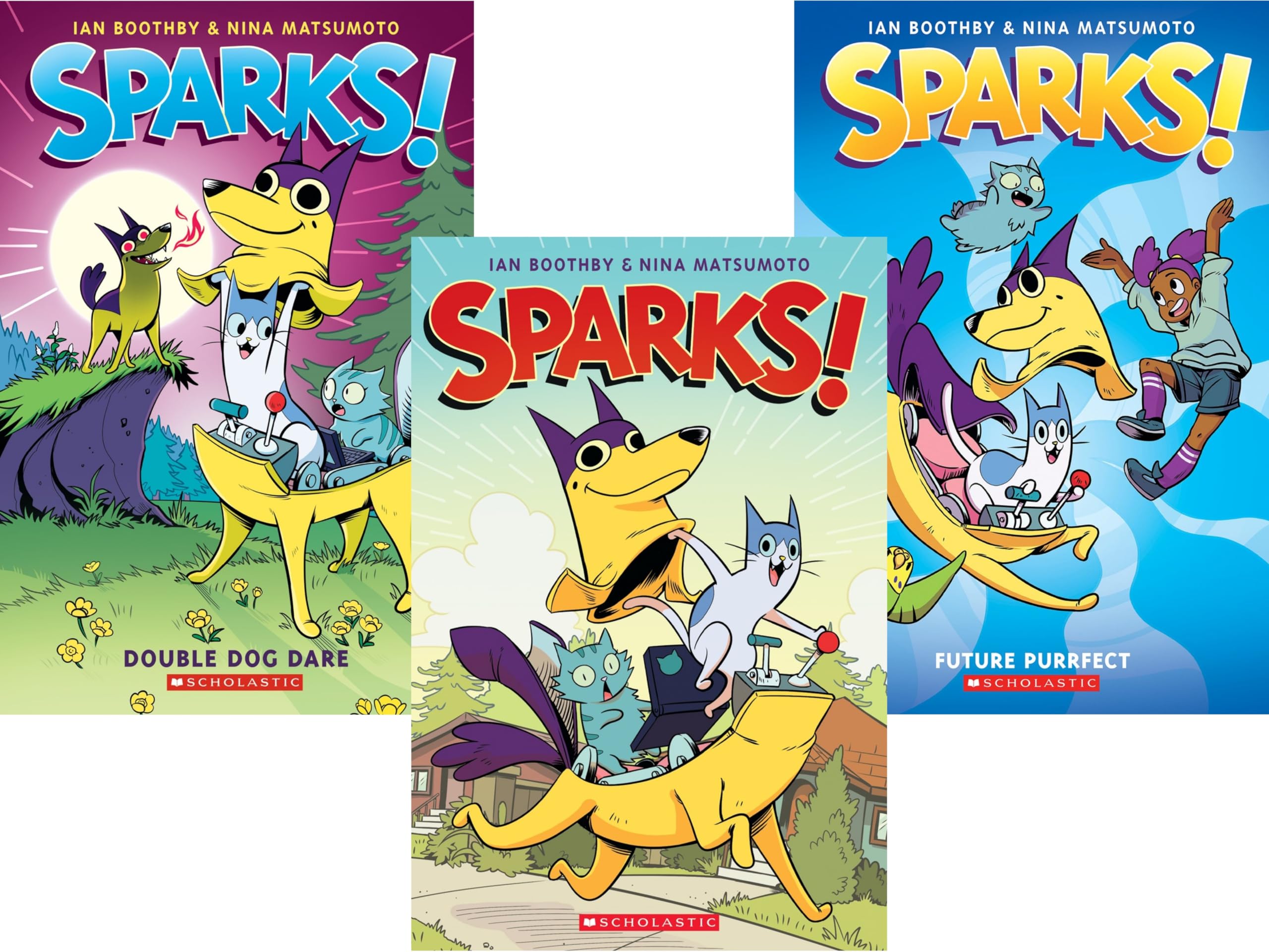 Sparks! A Graphic Novel Series 3 Books Set: Ian Boothby, Nina Matsumoto ...