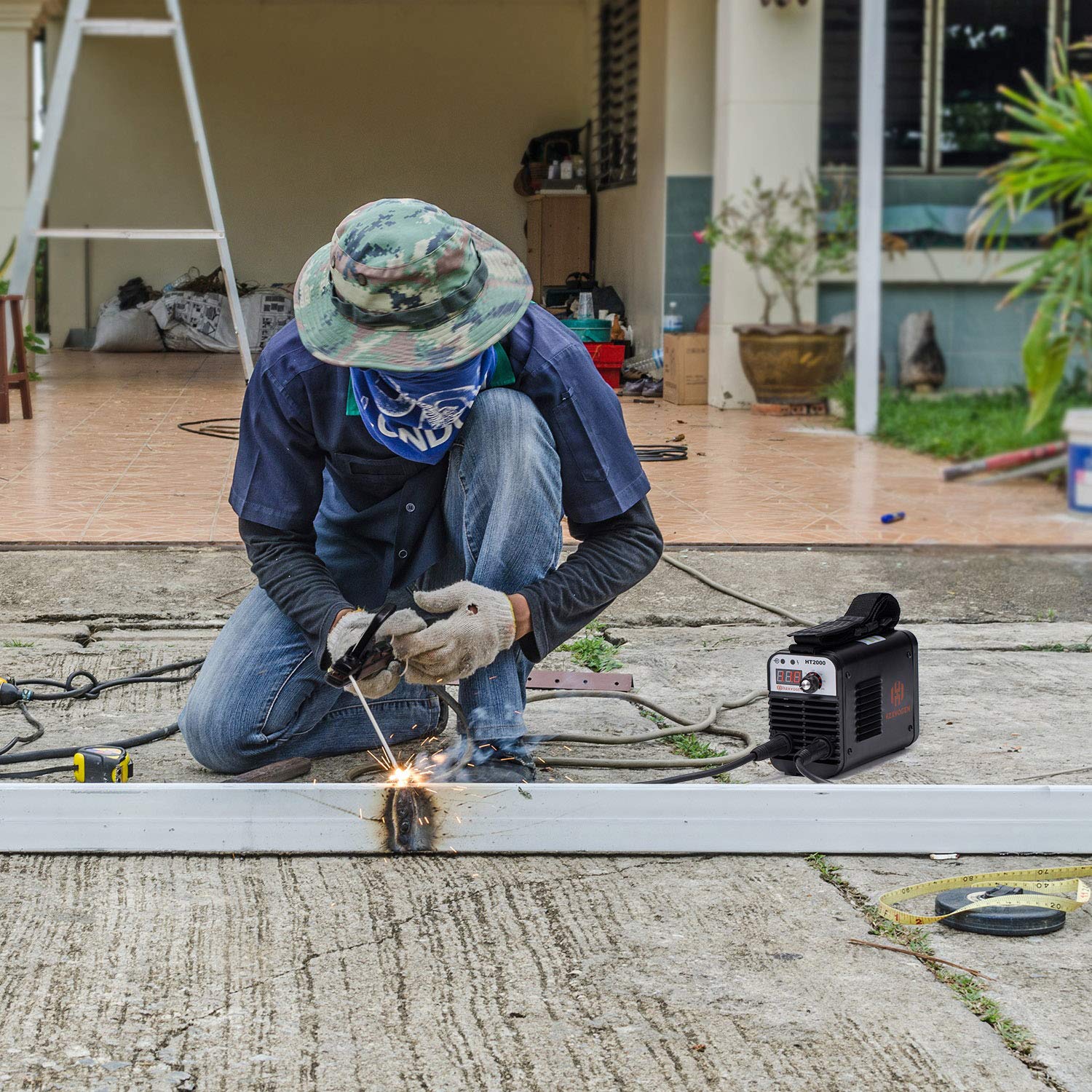 Buy HZXVOGEN 200Amp 110/220V MMA Mini Welder Dual Volt Arc Stick ...