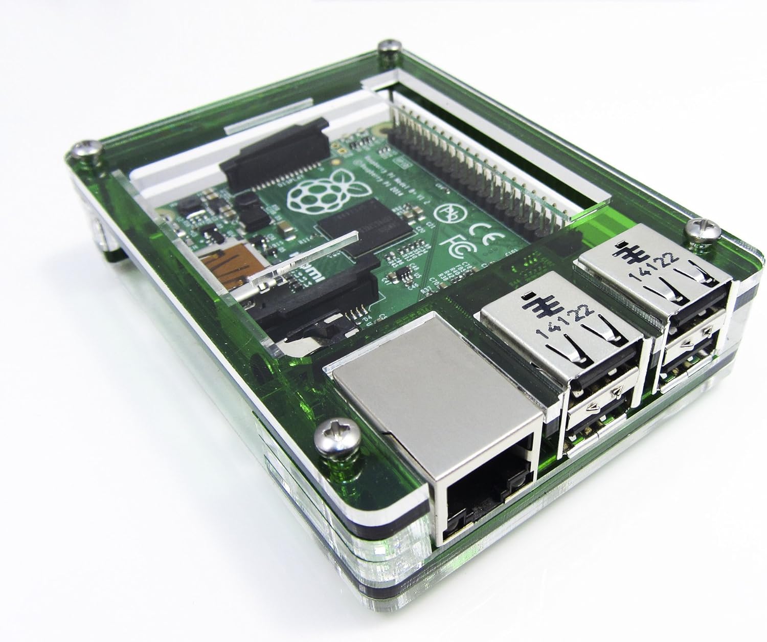 Amazon.com: C4Labs Zebra Case Kit for Raspberry Pi 3B+, Pi 2, Pi B+ and 2B w/Power Cord ...