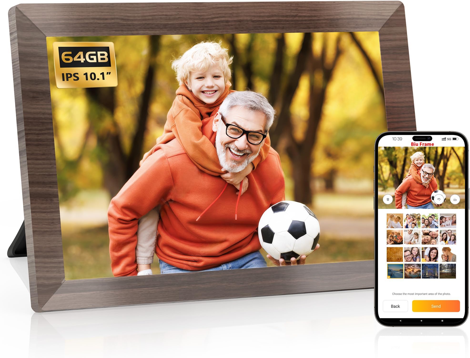 Amazon.com : 10.1 Inch Smart Digital Picture Frame,1280x800 HD IPS ...