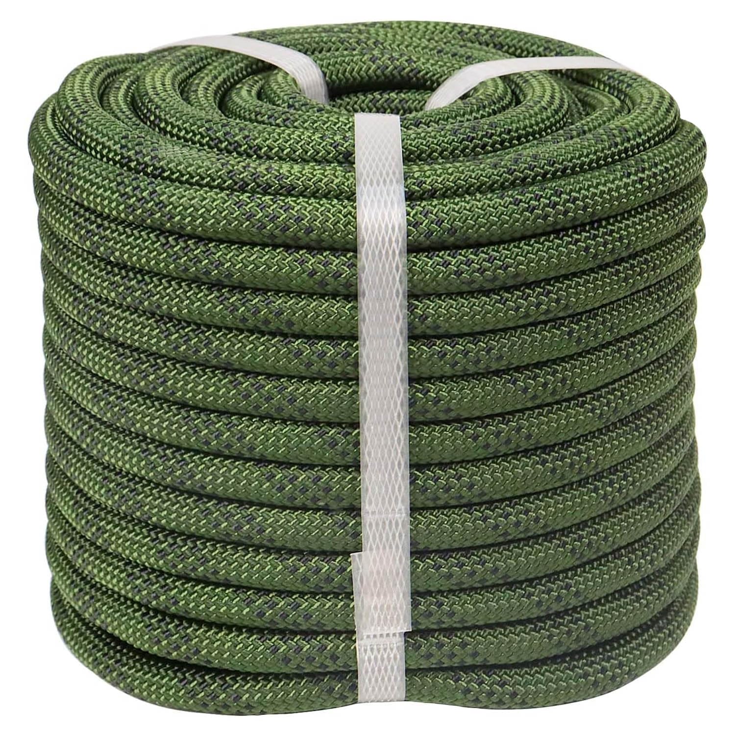 CRAYZA Double Braided Arborist Rigging Rope (1/2 in x 100 ft) Strong ...
