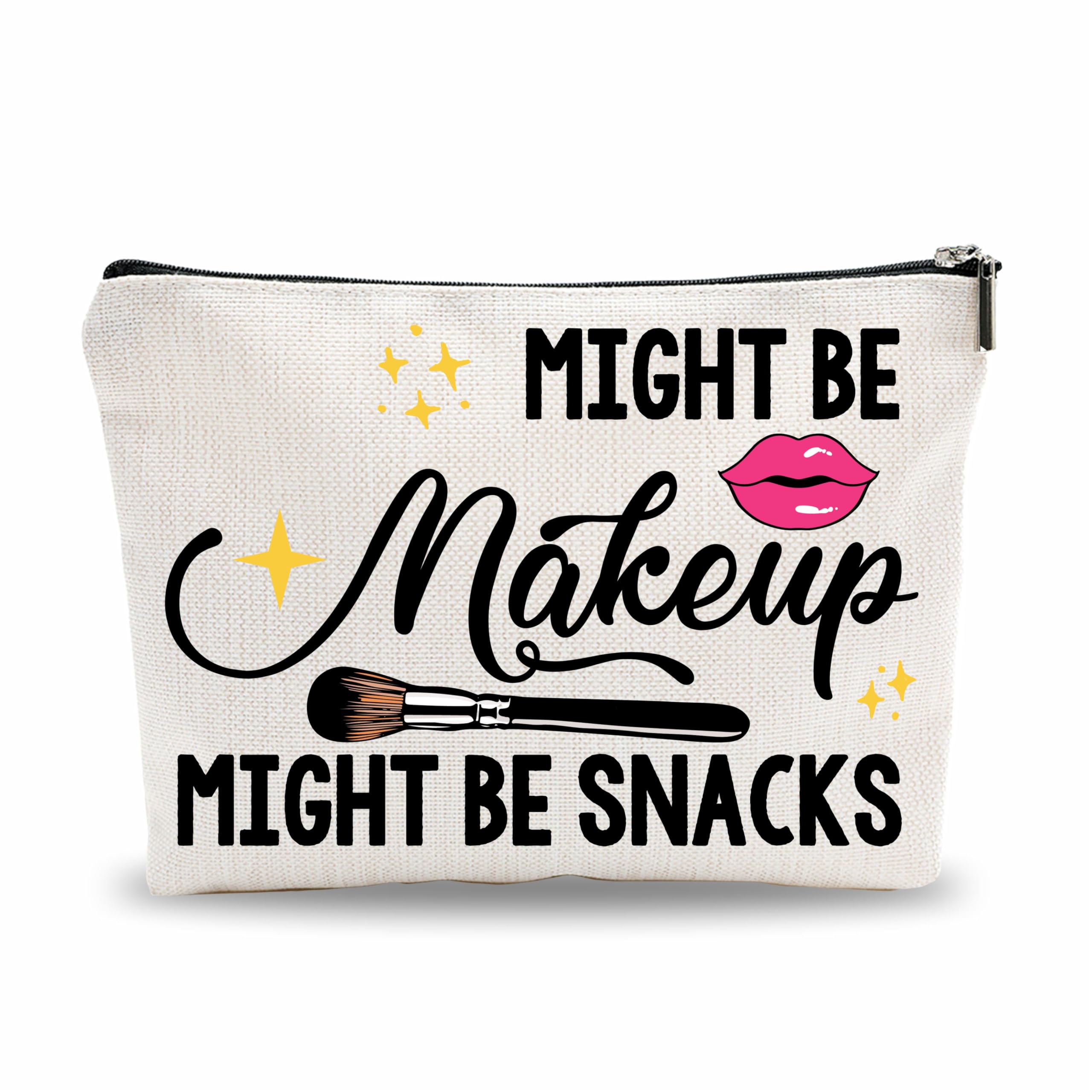 Amazon.com: Funny Make Up Bag, Might Be Make Up Might Be Snacks ...