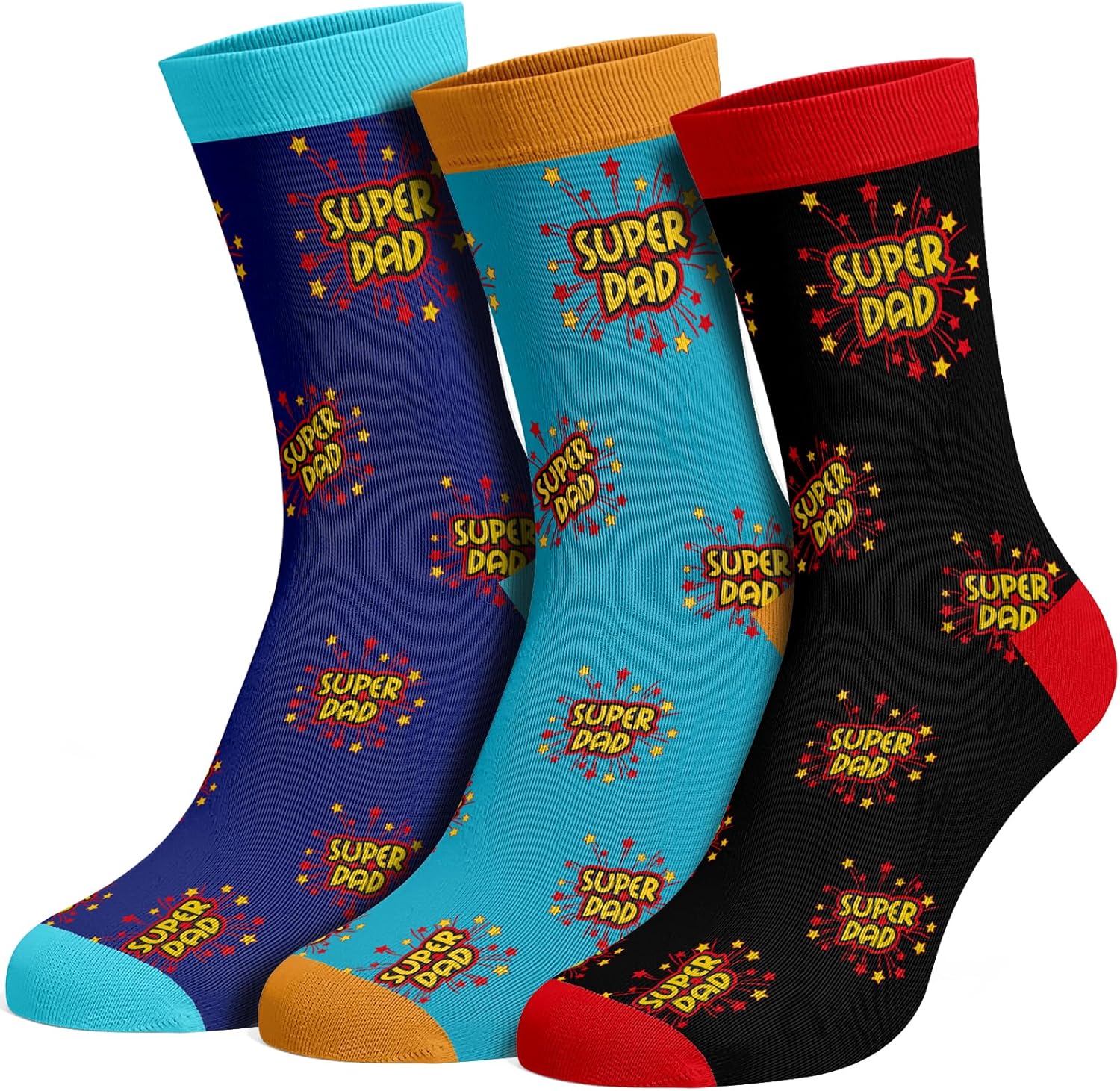 OEAGO Fathers Day Socks Gifts for Dad from Daughter Son,3 Pack Funny ...