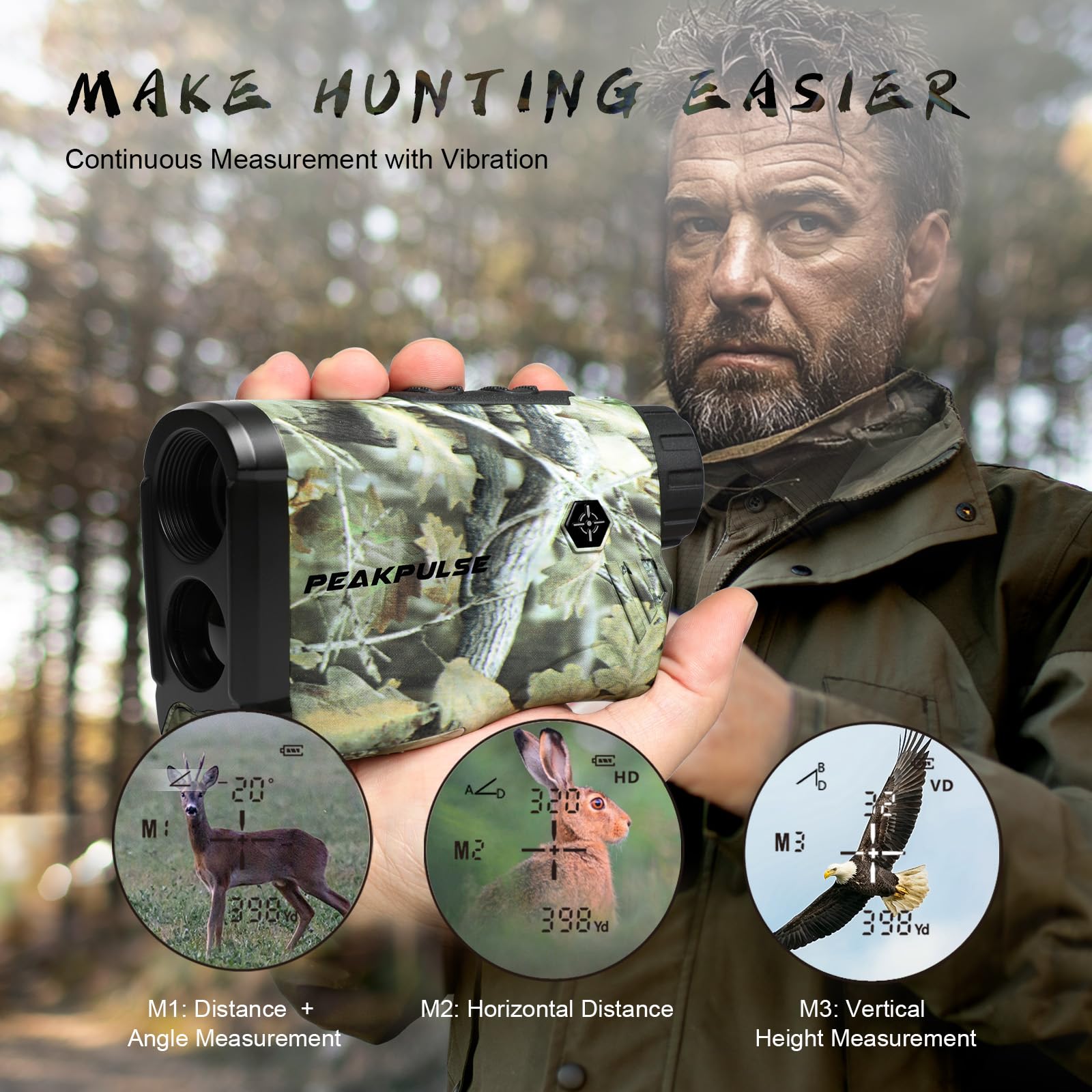 Snapklik.com : Hunting Rangefinder 1400Yds Distance Scope Range Finder ...
