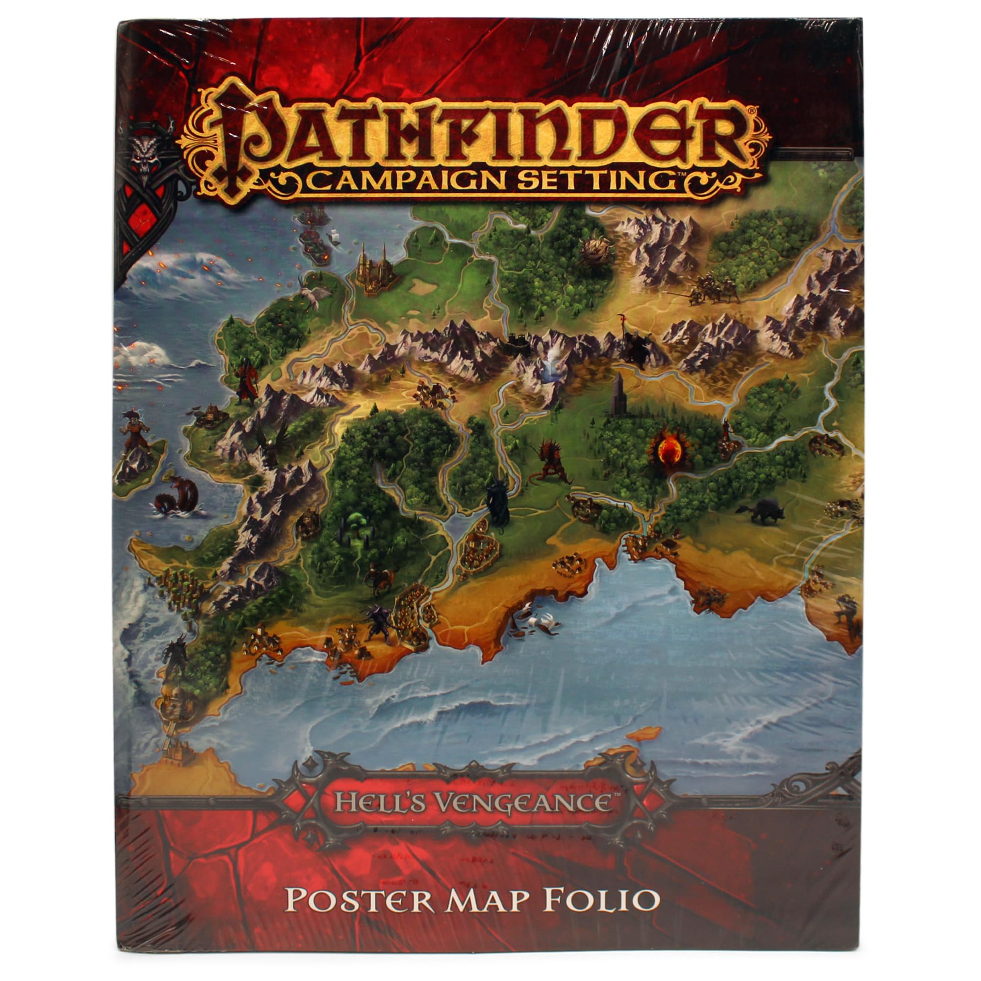 Amazon.com: Pathfinder Campaign Setting: Hell's Vengeance Poster Map ...