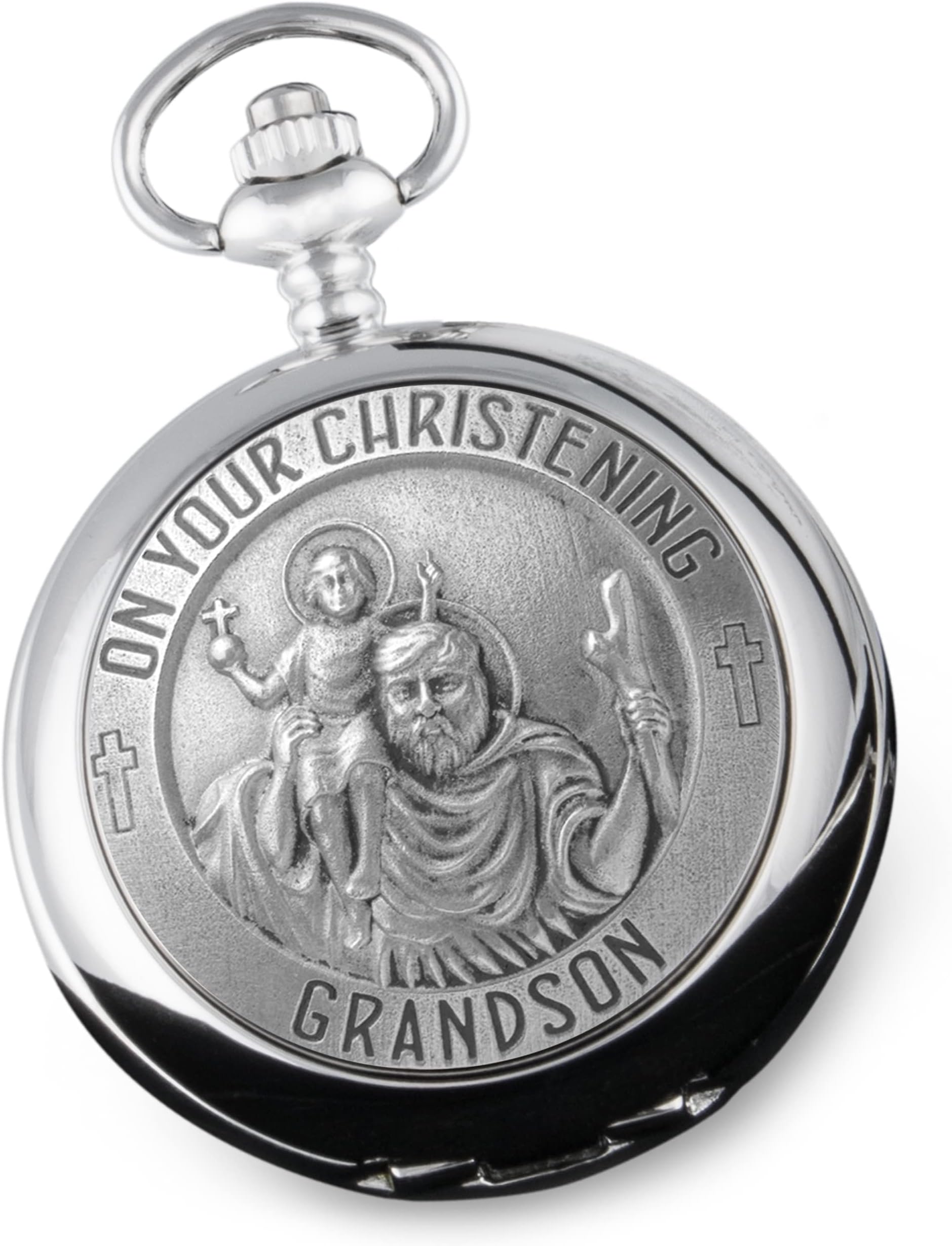 Memory Gift to My Grandson Pocket Watch, I Love You to Grandson Gift ...