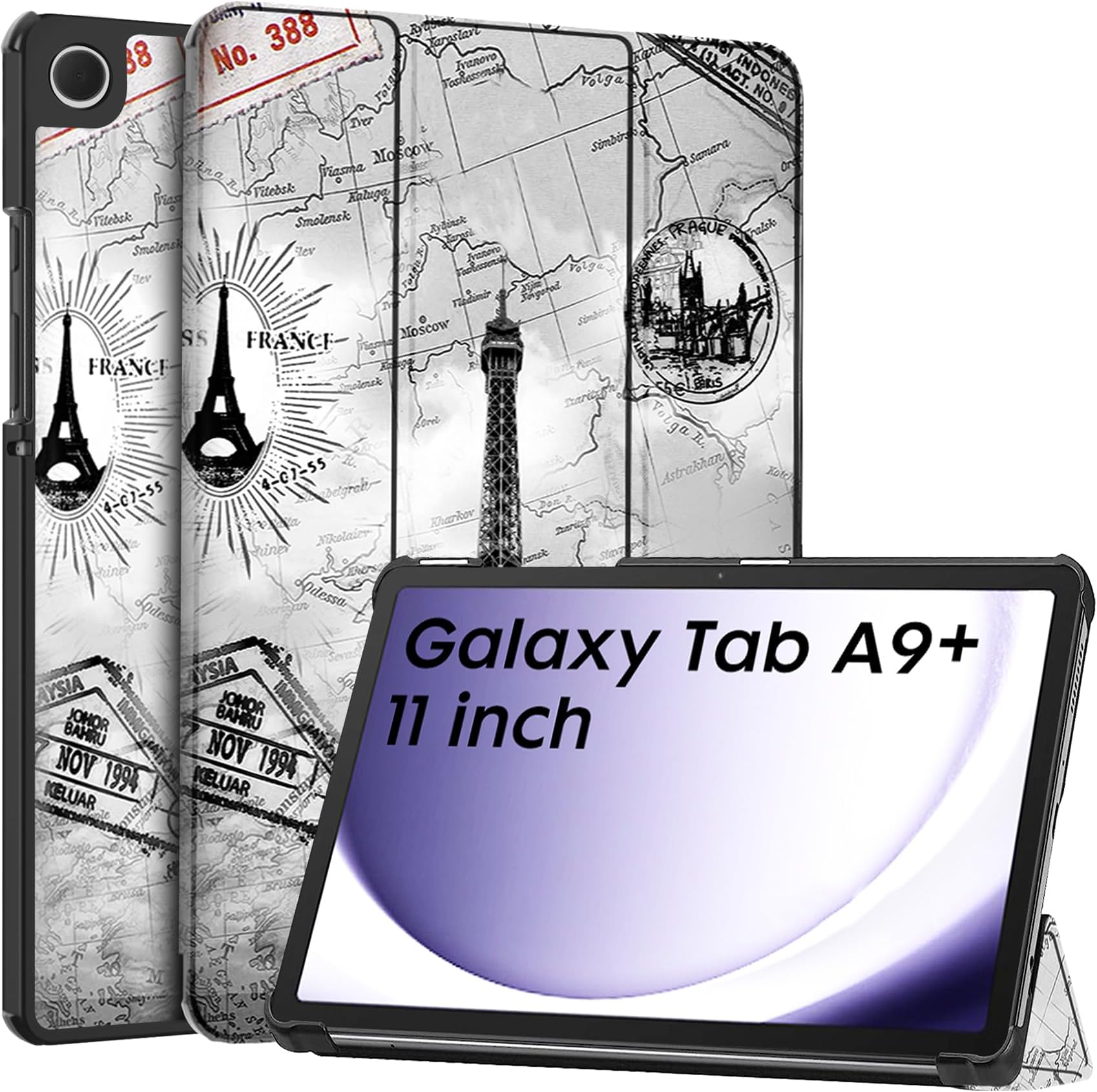 ProElite Cover for Galaxy Tab A9 Plus 11 inch Case Cover, Smart Trifold ...