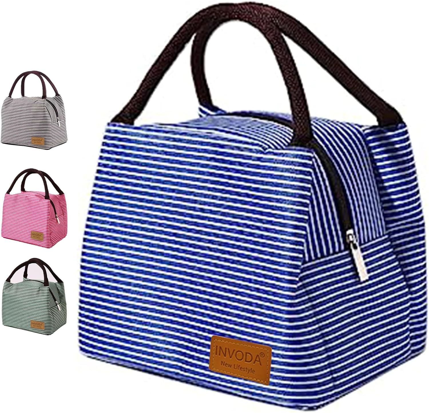 Amazon.com: Lunch Bags Reusable Lunch Tote Bags Portable Lunch Cooler ...