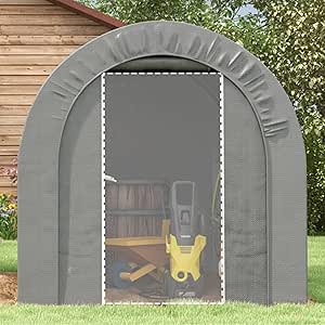Amazon.com : Outdoor All-Season Storage Shed with Large Zippered Door ...