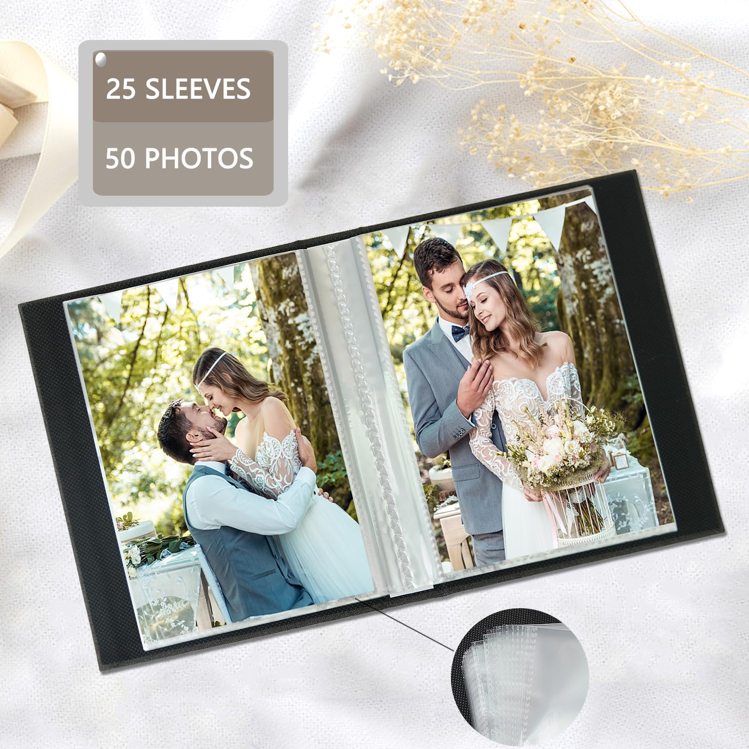 Snapklik.com : Artmag Small Photo Album 4x6 52 Photos 2 Packs,Linen ...