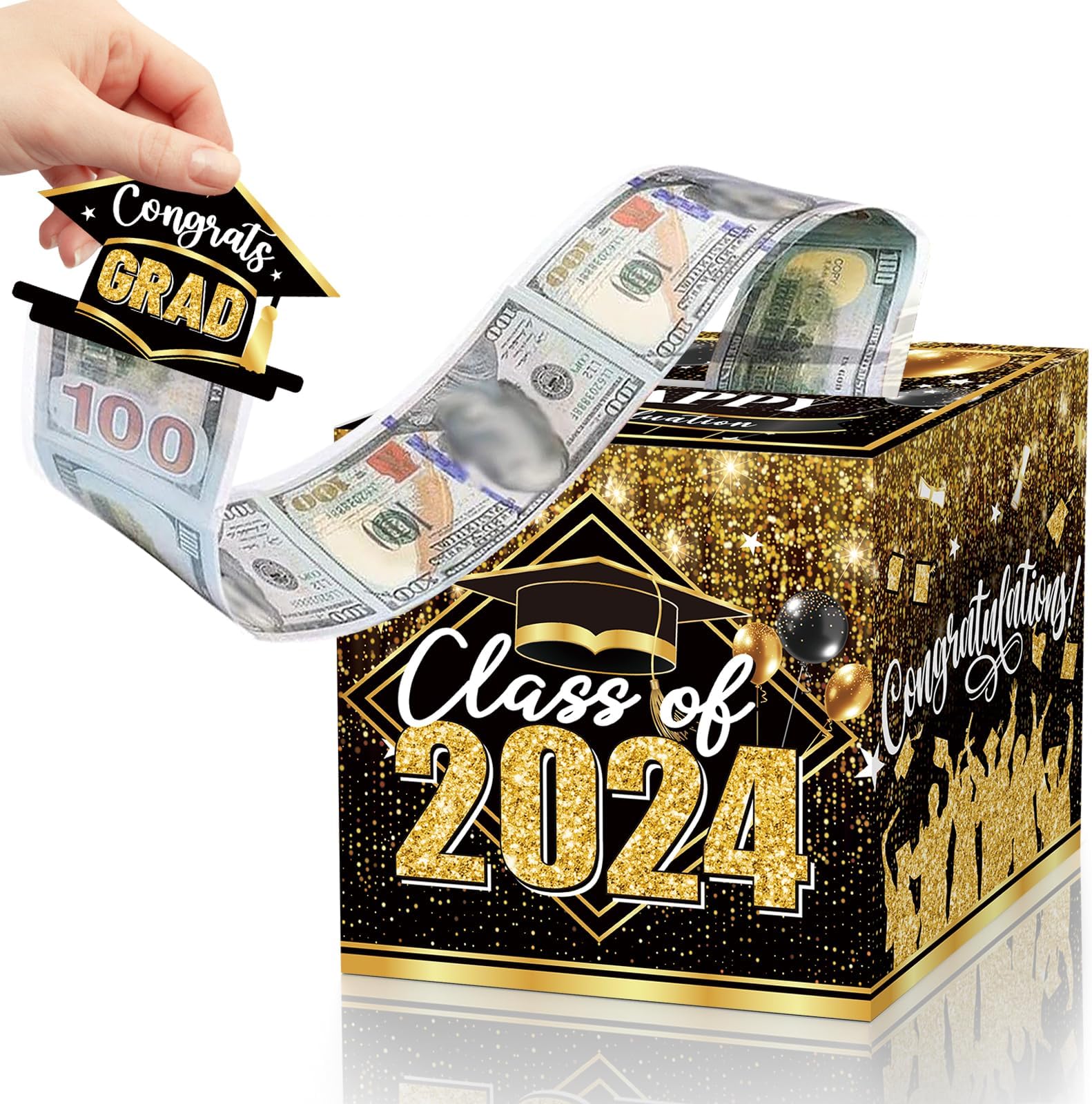 Amazon.com: Meiidoshine 2 Pack Birthday Money Box for Cash Gift Pull ...