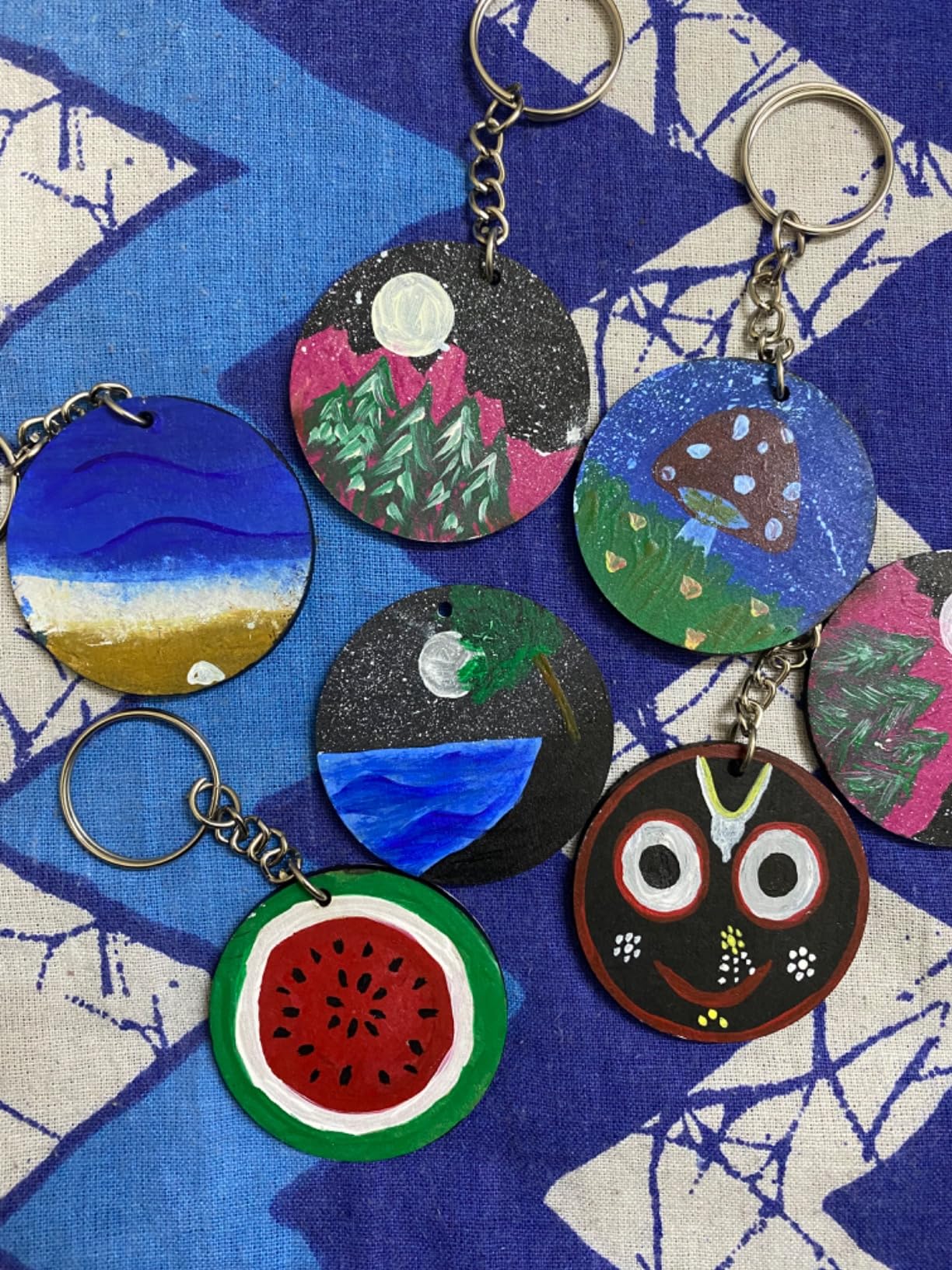 SS Enterprises Key Chains Wood Sheet Craft - MDF Plain Circle-Shaped ...