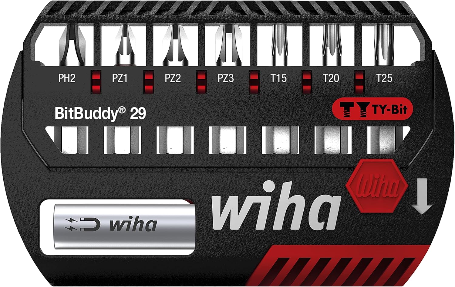 Wiha Bit Set BitBuddy TY-Bit 29 mm (42137), 8-Piece Bit Set with ...