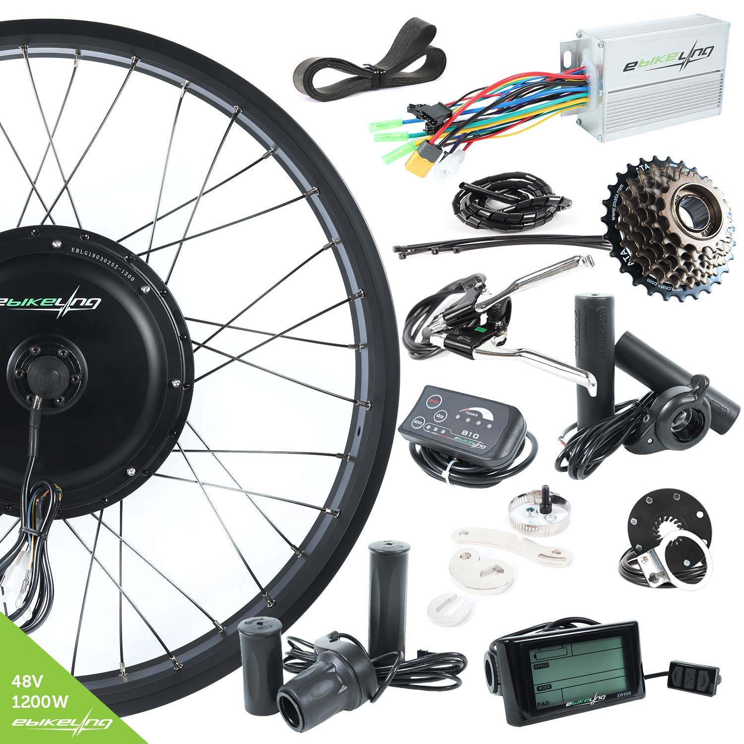 Buy EBIKELING Waterproof Ebike Conversion Kit with Battery Direct Drive ...