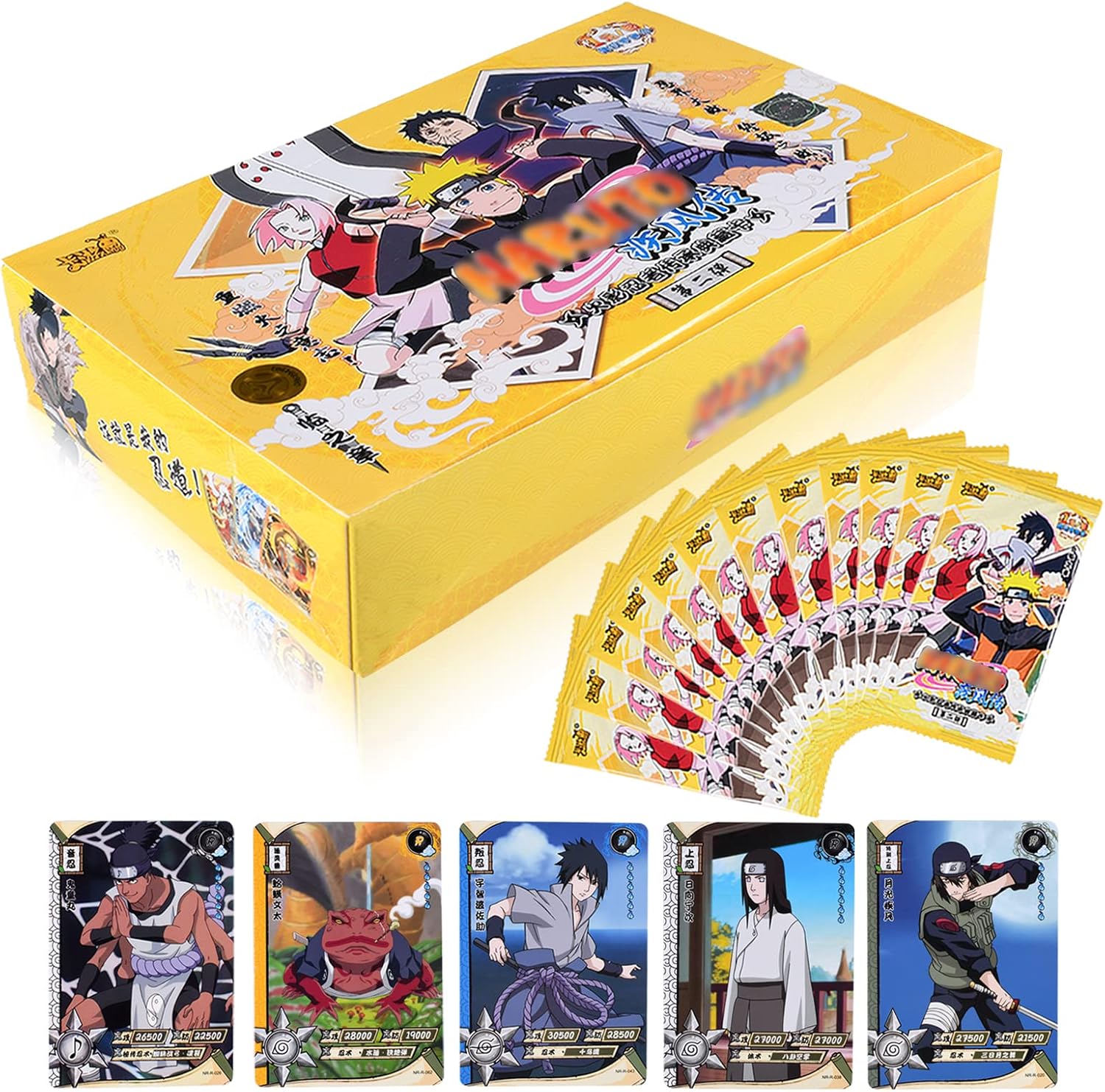 Forhome Nar-uto Anime Cards 2nd Edition, 180 Pieces Trading Card Set ...