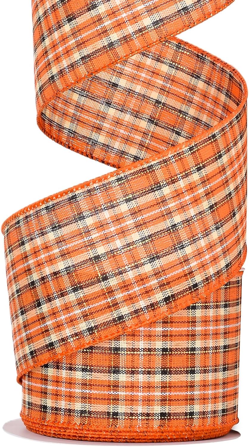 Amazon.com: Ribest Fall Ribbon Wired, 2-1/2 Inch x 10 Yards, Fall Bulap ...