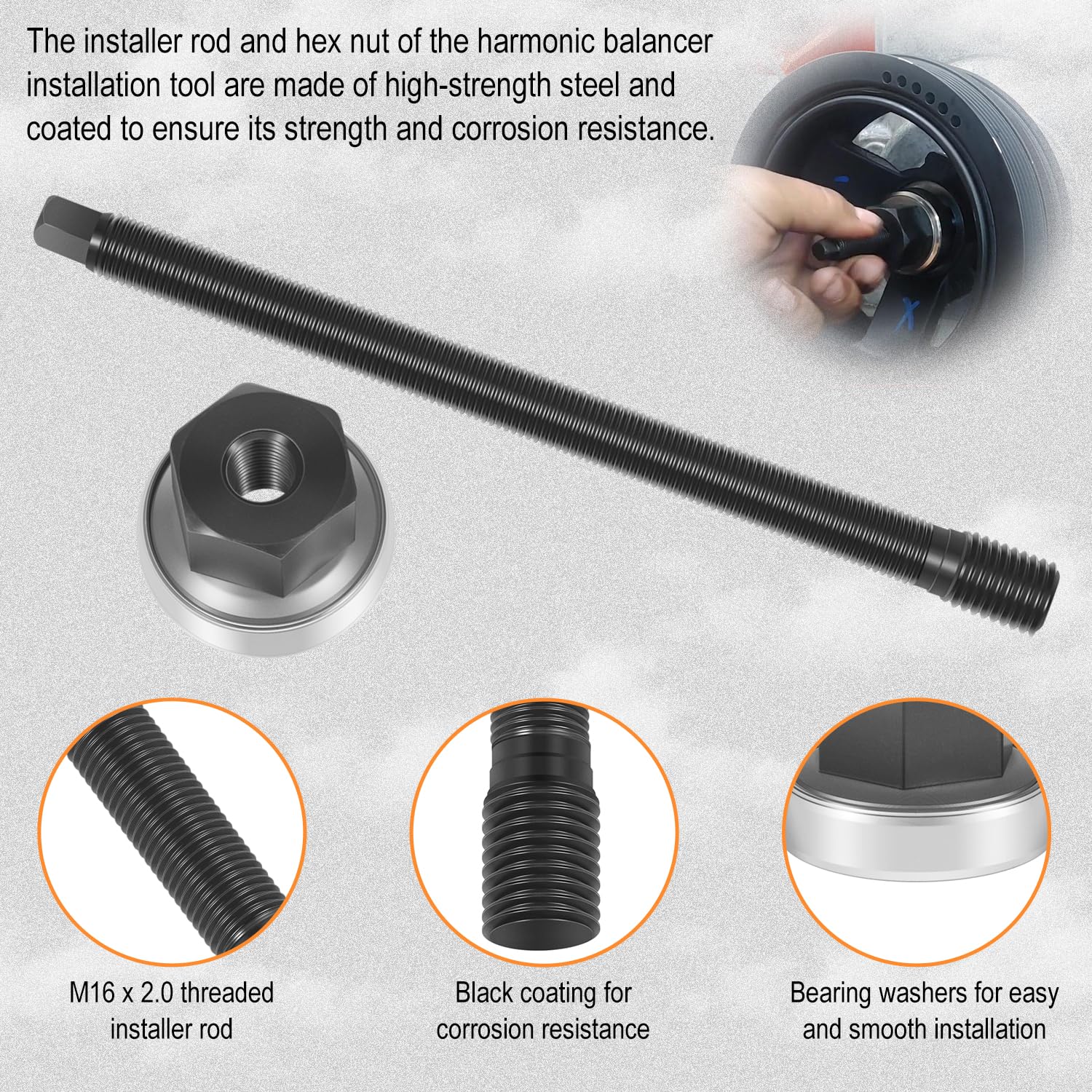 Snapklik.com : LS LT Harmonic Balancer Installation Tool Install Kit ...