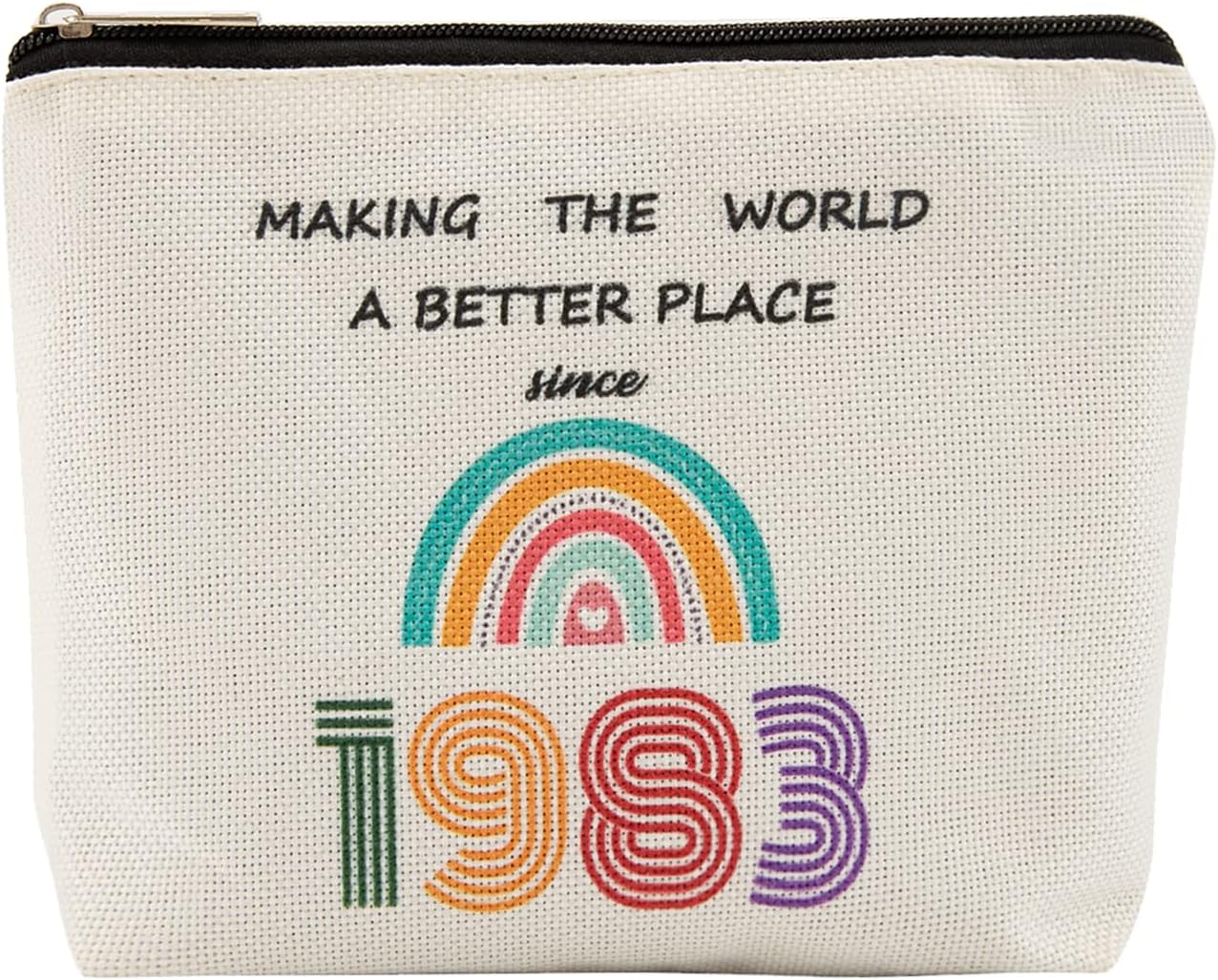 Amazon.com: Makeup Bag,1983 40th Birthday Gifts for Women,Cosmetic Bags ...