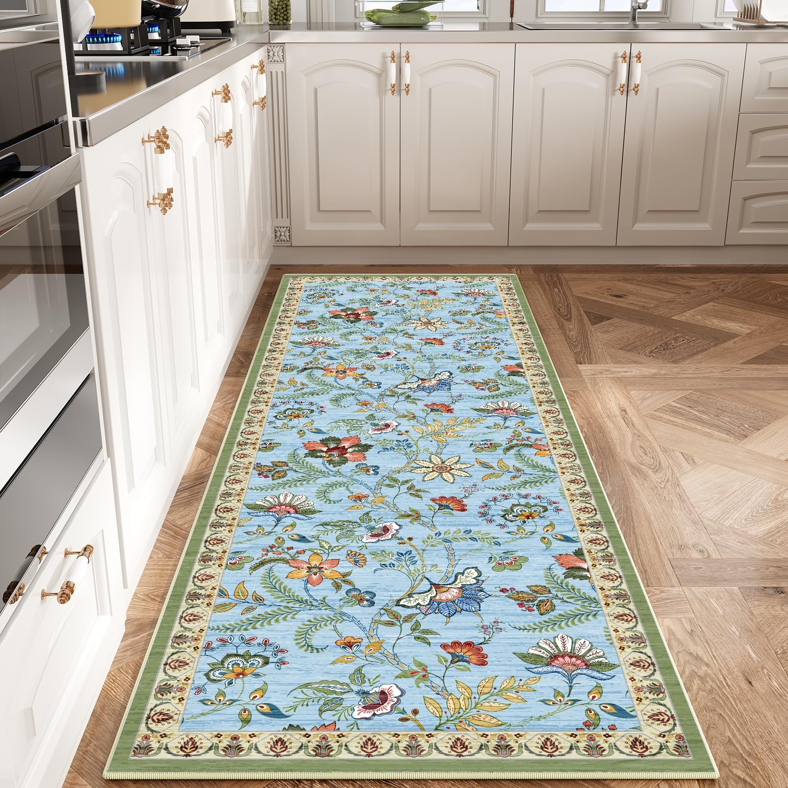 Amazon.com: Rugcomf Runner Rug for Hallways Kitchen Runner Rug Non Slip ...