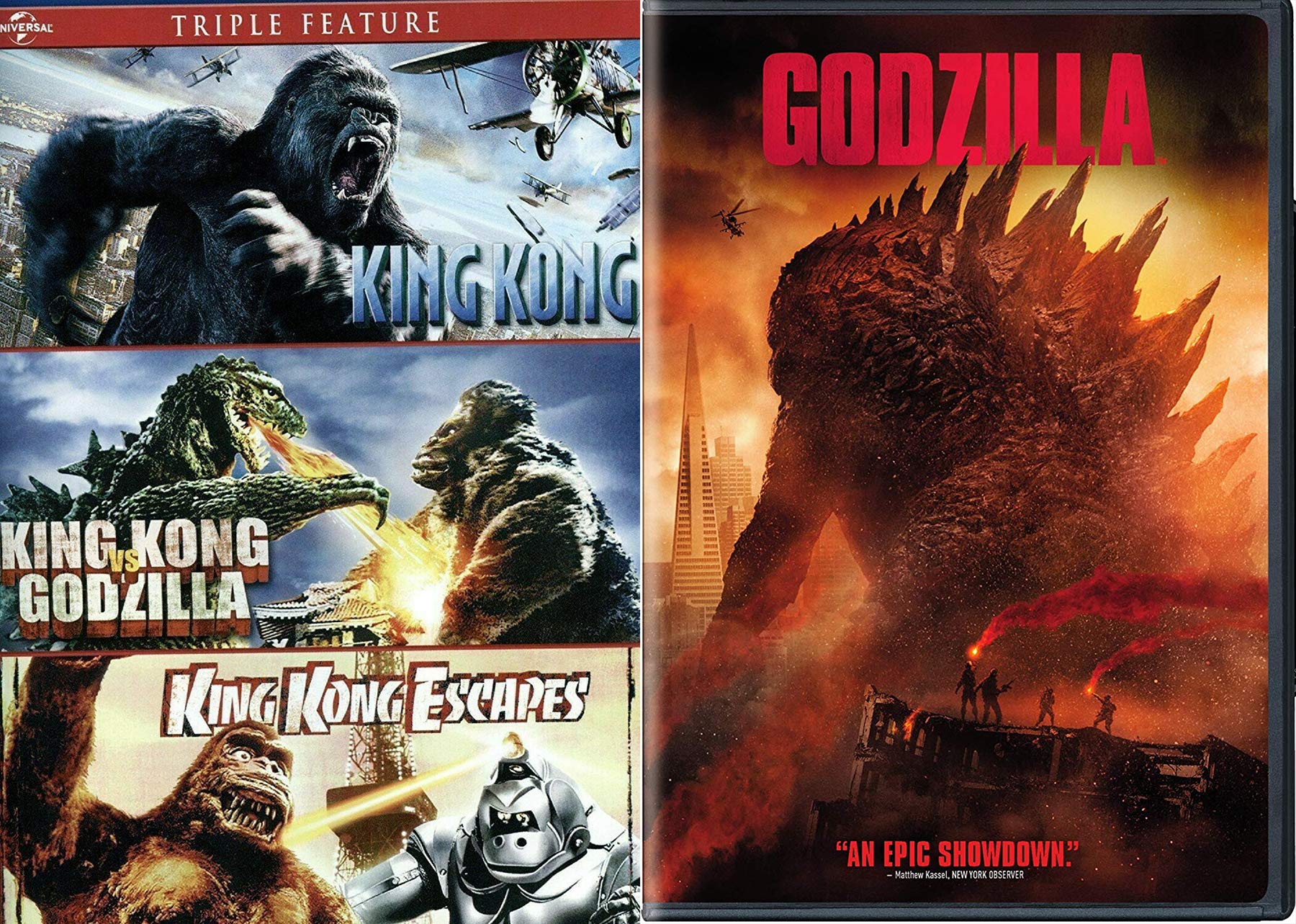 Buy Mighty Showdown Monster 4 Movie Epic King Kong VS Godzilla DVD ...