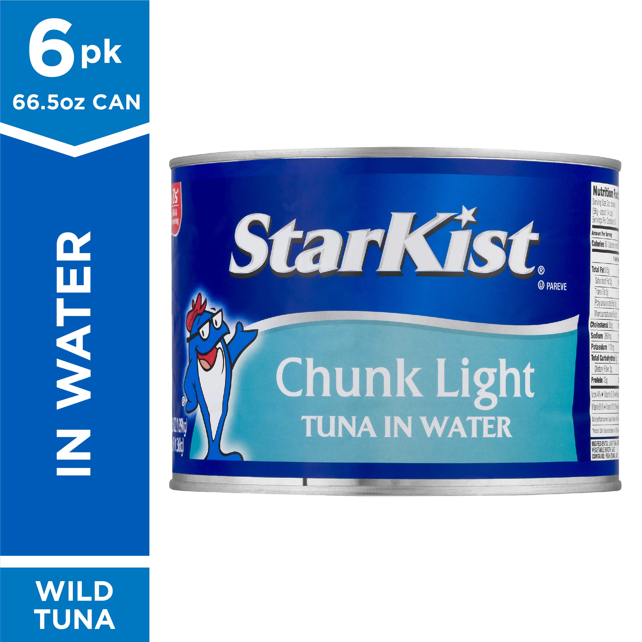 StarKist Chunk Light Tuna in Water, 66.5 Oz, Pack of 6