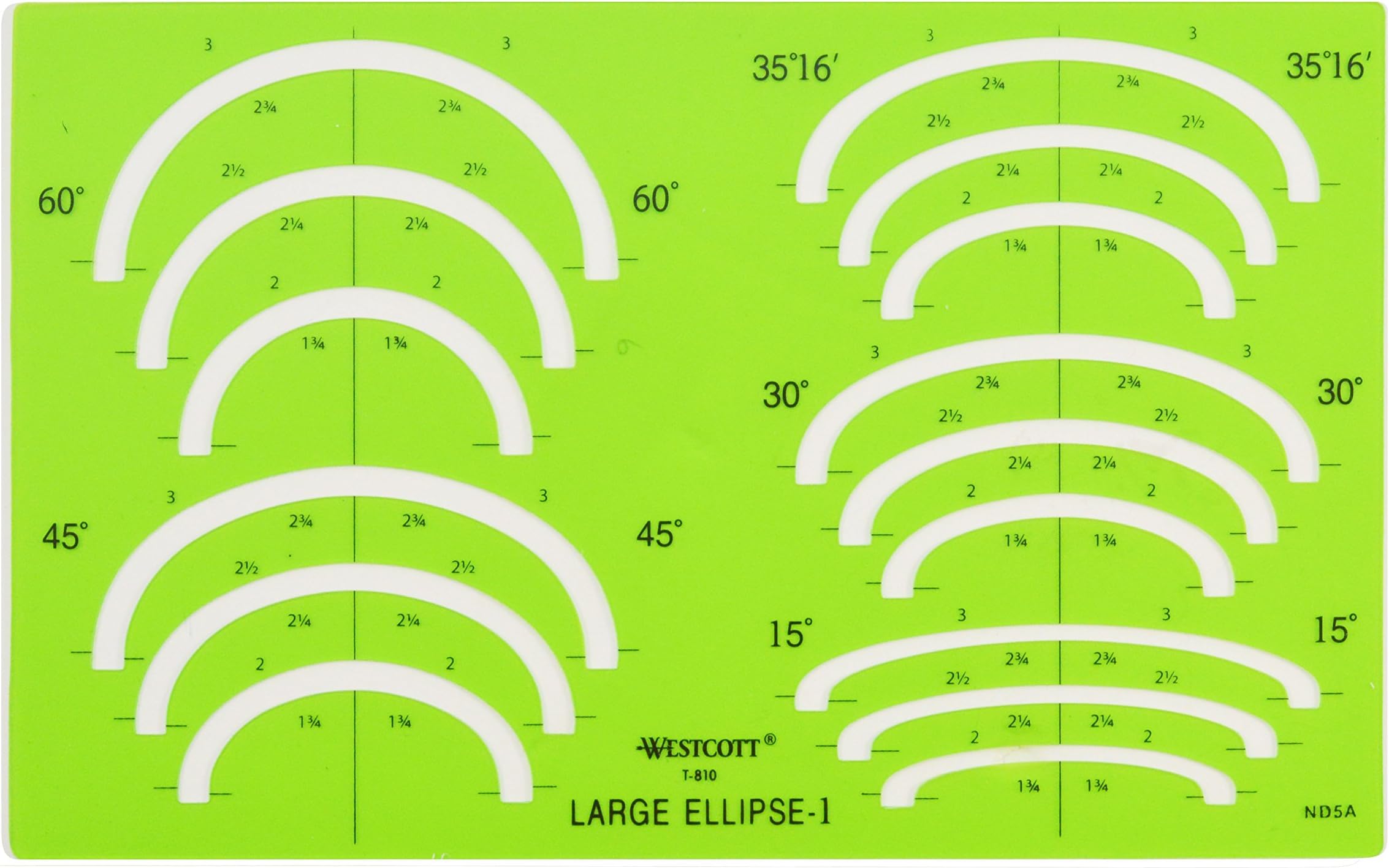 Amazon.com : Circle Radius Master Drawing Template Arc Template Stencil ...