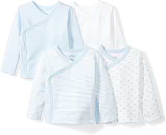 Amazon.com: Moon and Back Baby Set of 4 Organic Long-Sleeve Side-Snap ...