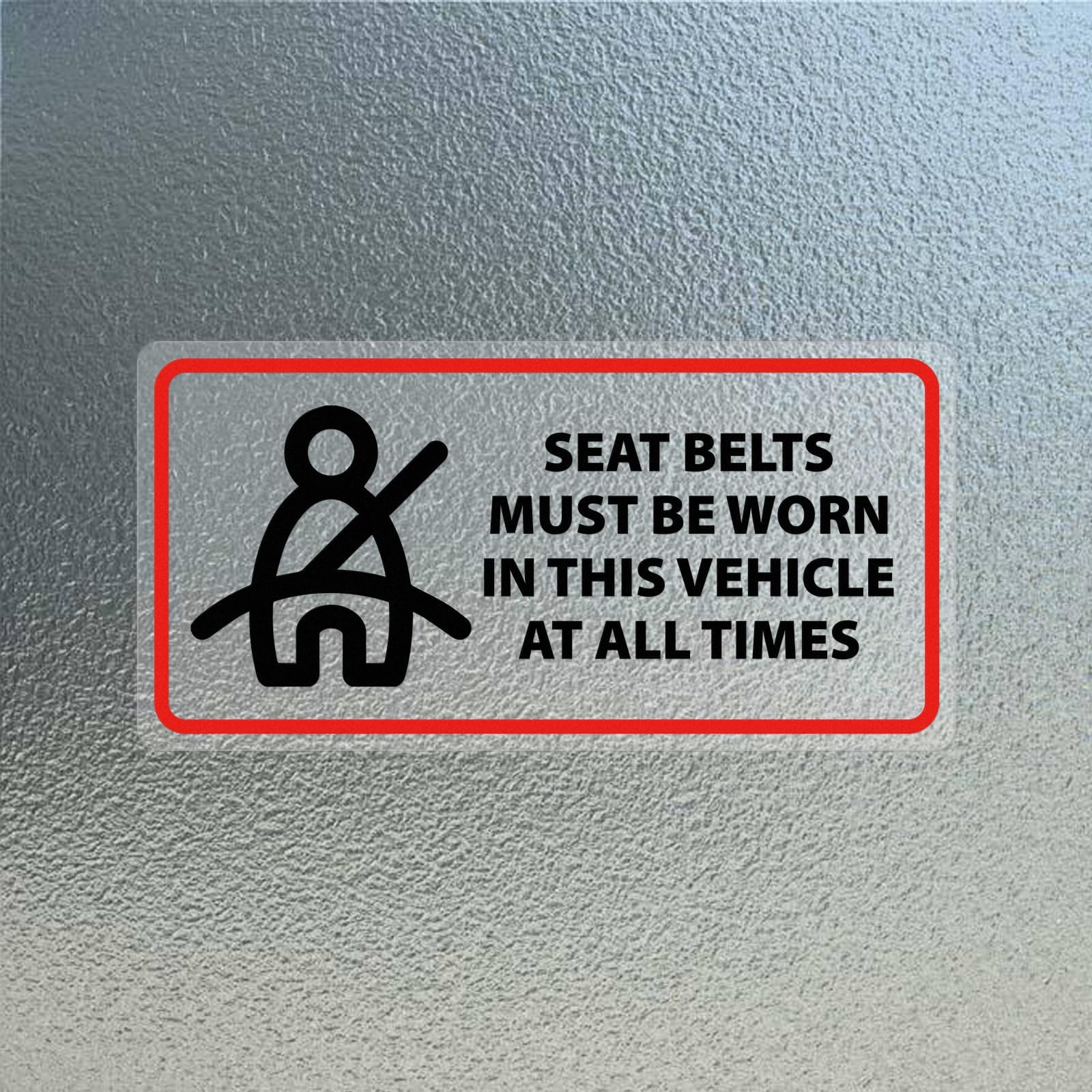 Amazon.com: Fasten Your Seat Belt Sticker 2X5 inch Fasten Your Seat ...