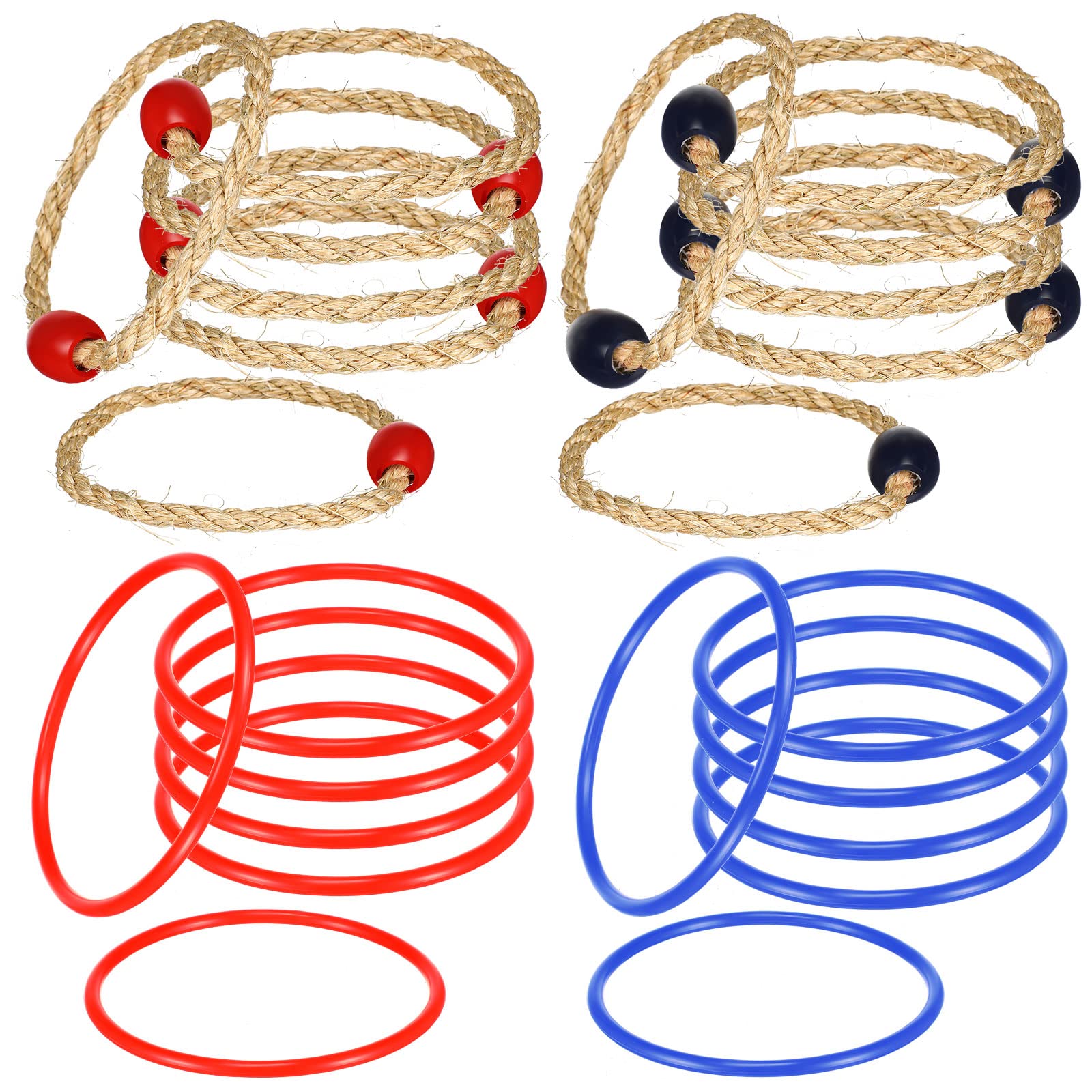 Amazon.com : Lenwen 24 Pcs Ring Toss Game Sets Outdoor Toss Rings ...
