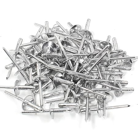 Amazon.com: Jiozermi 60 Pcs Aluminum Tri-Fold Rivets, 3/16" x 5/8" Tri ...