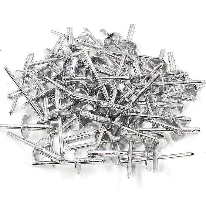 Amazon.com: Jiozermi 60 Pcs Aluminum Tri-Fold Rivets, 3/16" x 5/8" Tri ...