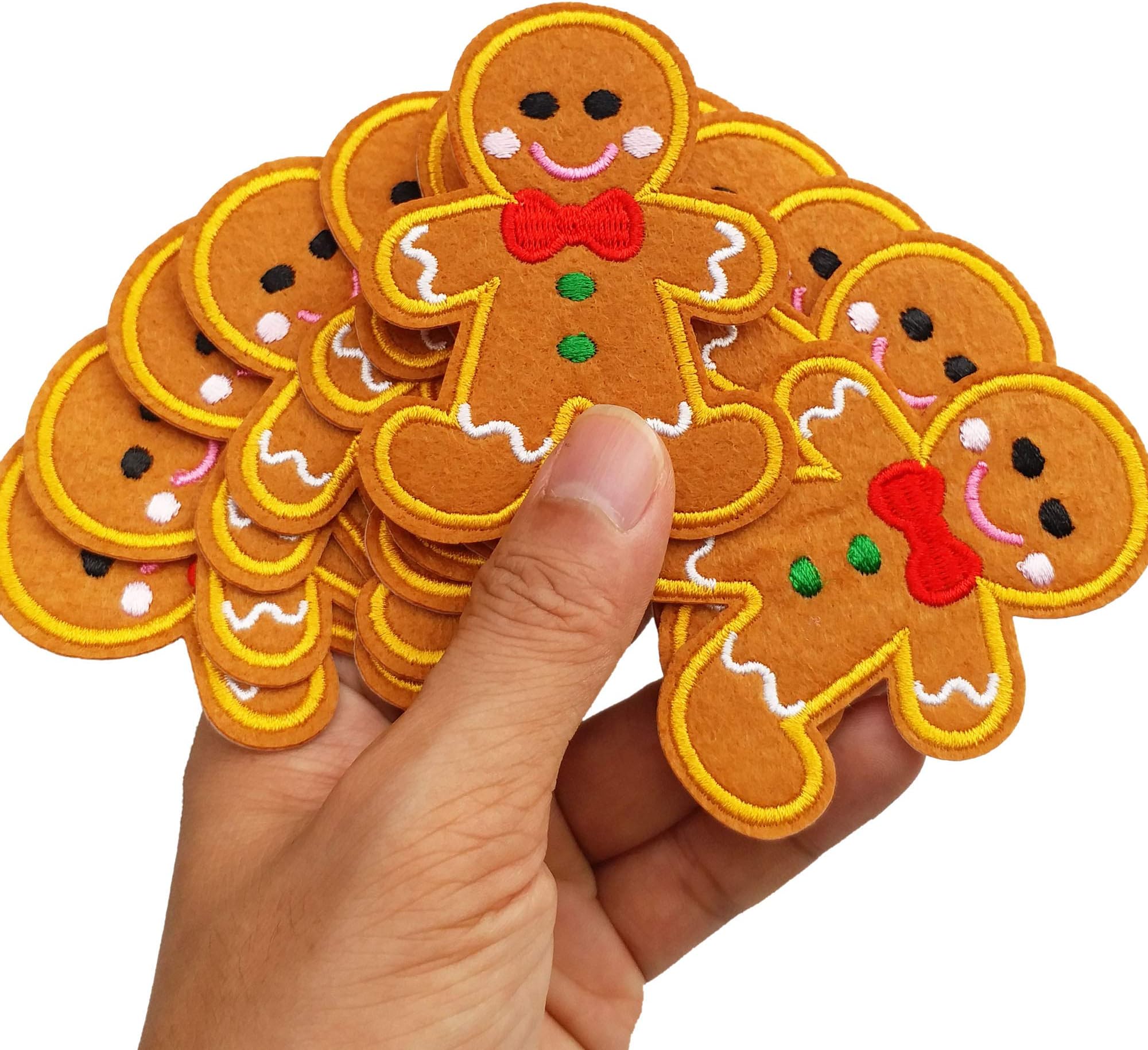 Amazon.com: Gingerbread Man or Woman, Christmas Cookie, Embroidered ...