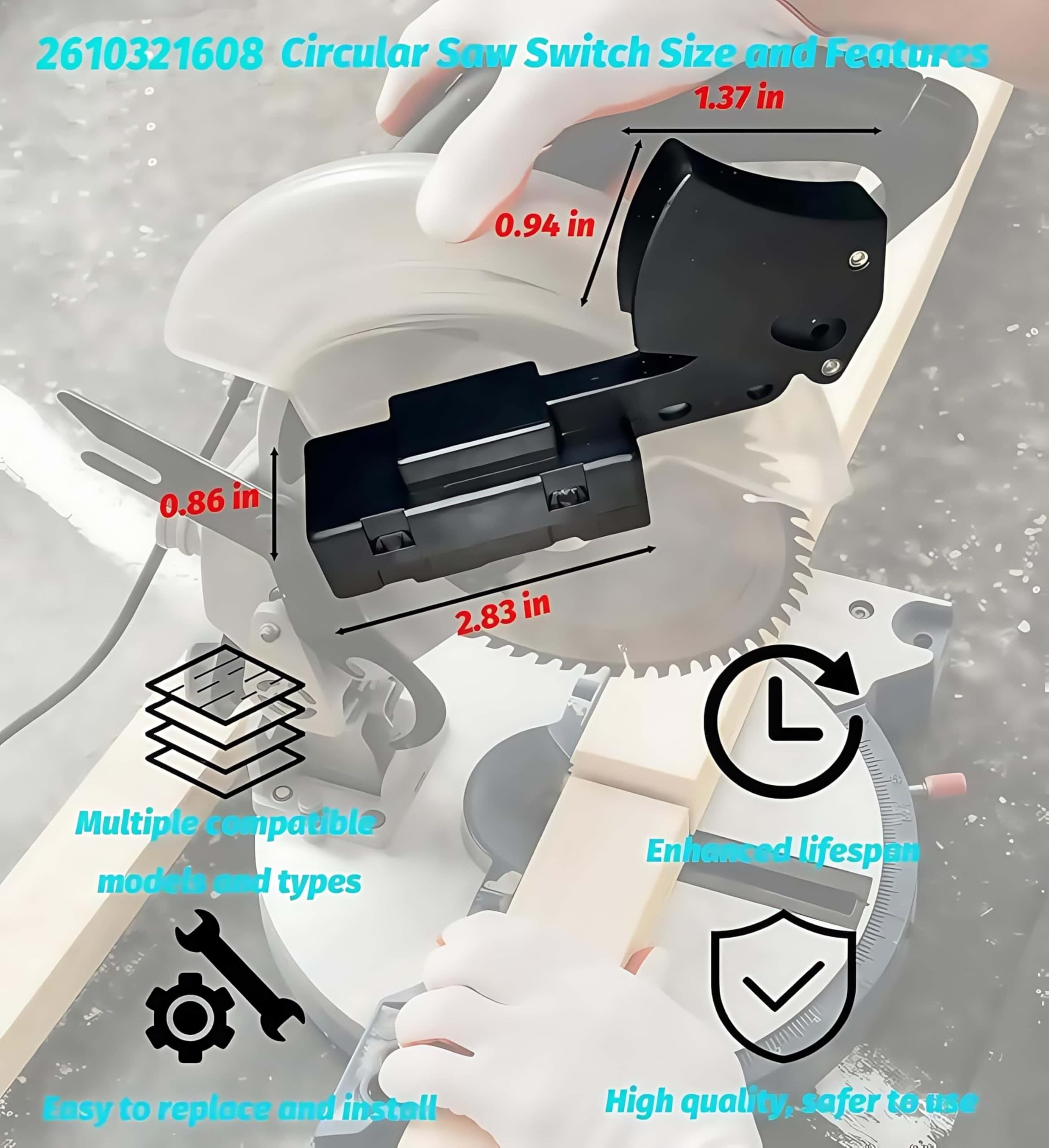 Snapklik.com : SW77 Trigger Switch Replacement Part For Ryobi & Ridgid ...