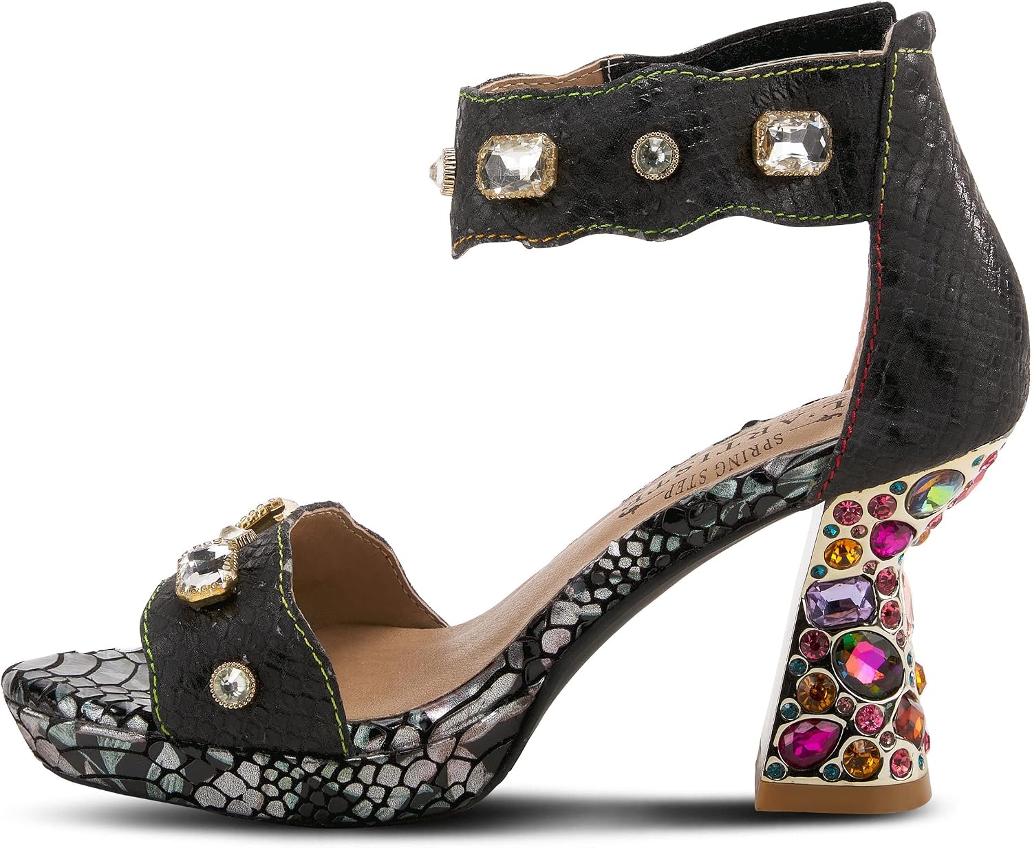 Women's Jewell Strap Sandal with Crystals and Jewels Strap Sandals with ...