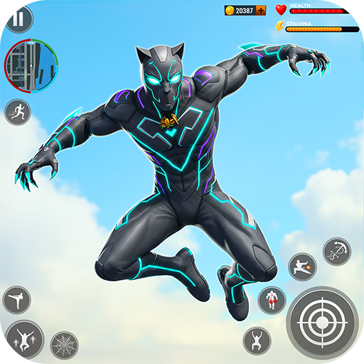 Real Flying Spider Rope Hero Action Fighter Super Hero Gangster ...